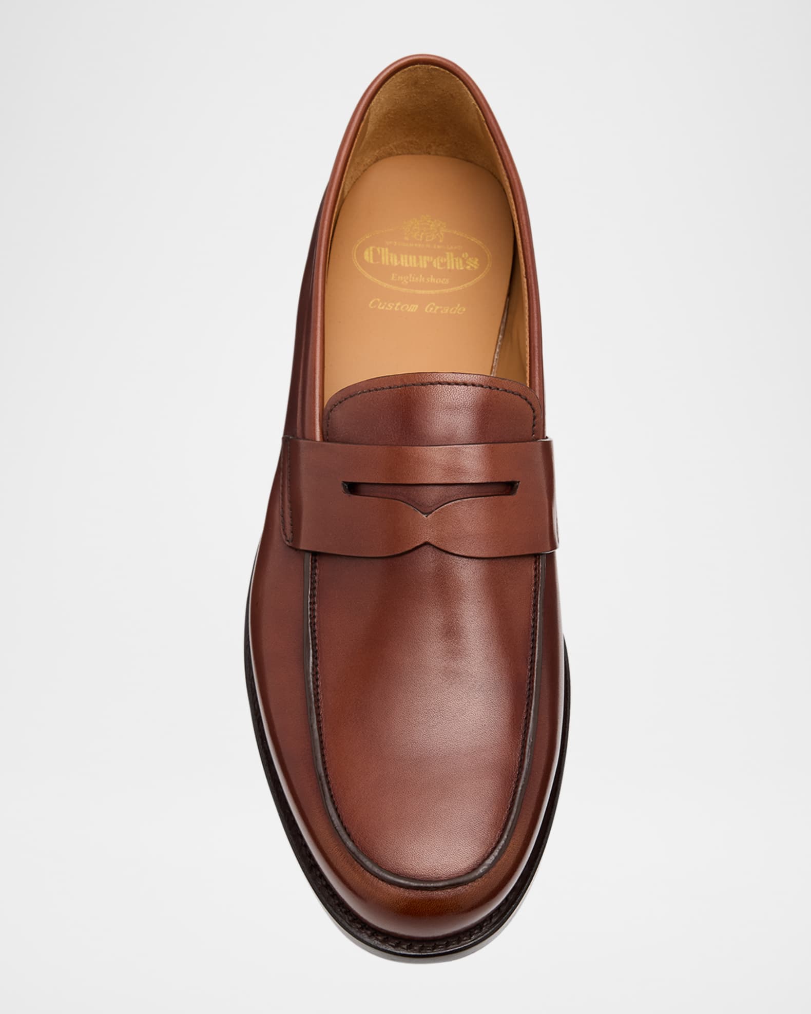 Church's Men's Milford Brushed Leather Penny Loafers | Neiman Marcus