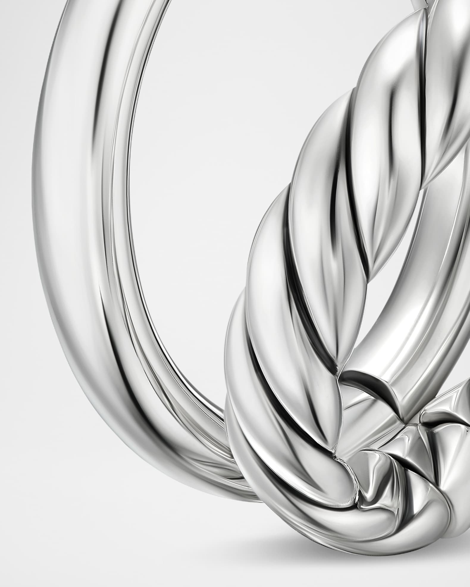 David Yurman DY Mercer 2-Row Ring in Silver, 8mm | Neiman Marcus