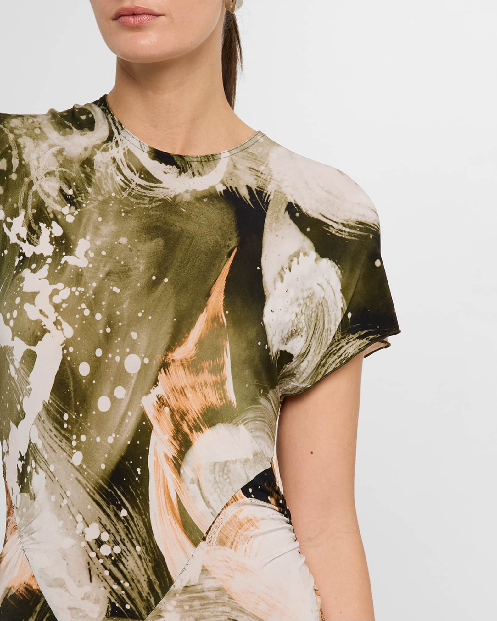 Jason Wu Collection Brushstroke Print Jersey Dress | Neiman Marcus