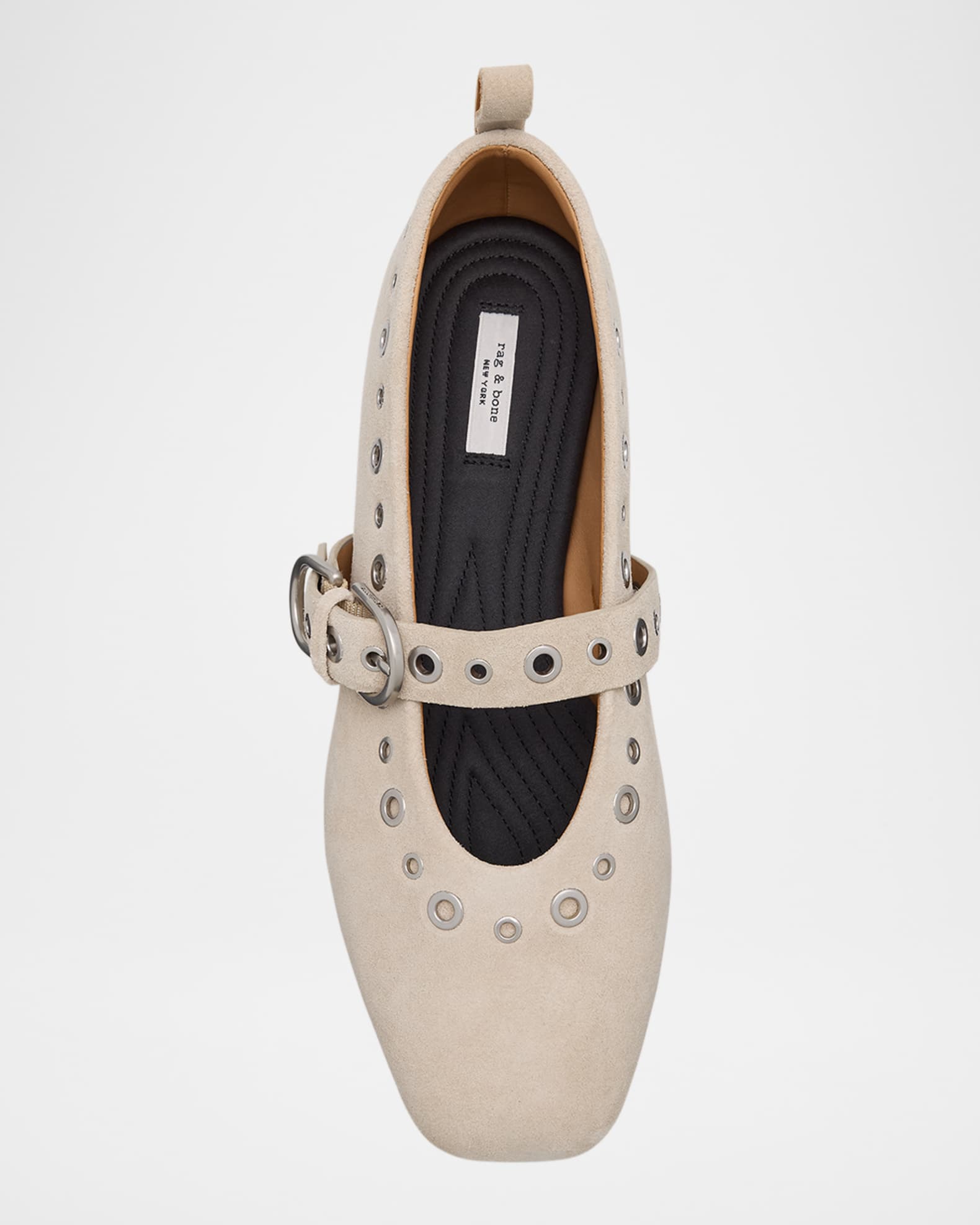 Rag & Bone Spire Suede Mary Jane Ballerina Flats | Neiman Marcus