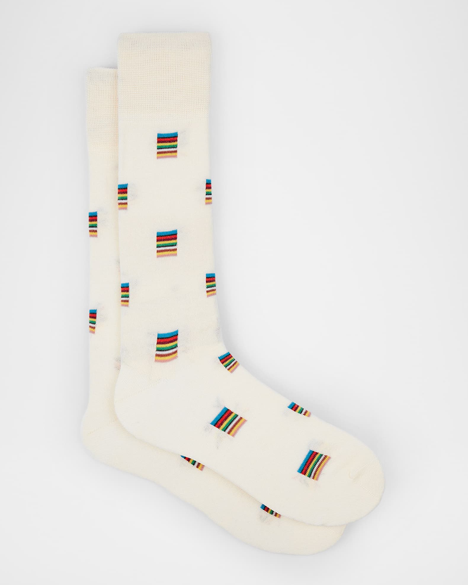 Paul Smith Men's Jonas Signature Stripe Block Crew Socks | Neiman Marcus