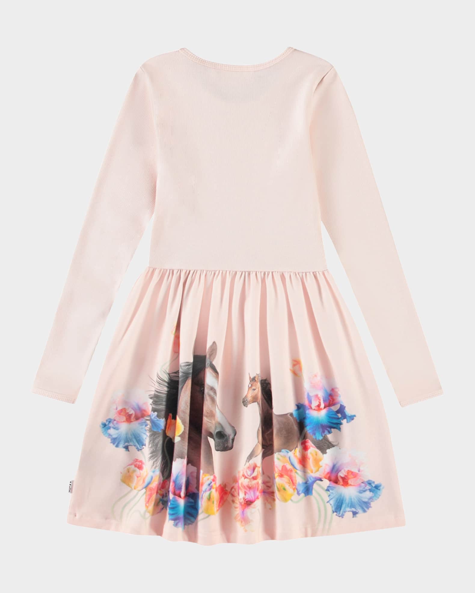 Molo Girl's Credence Long-Sleeve Printed Dress, Size 3T-6 | Neiman Marcus
