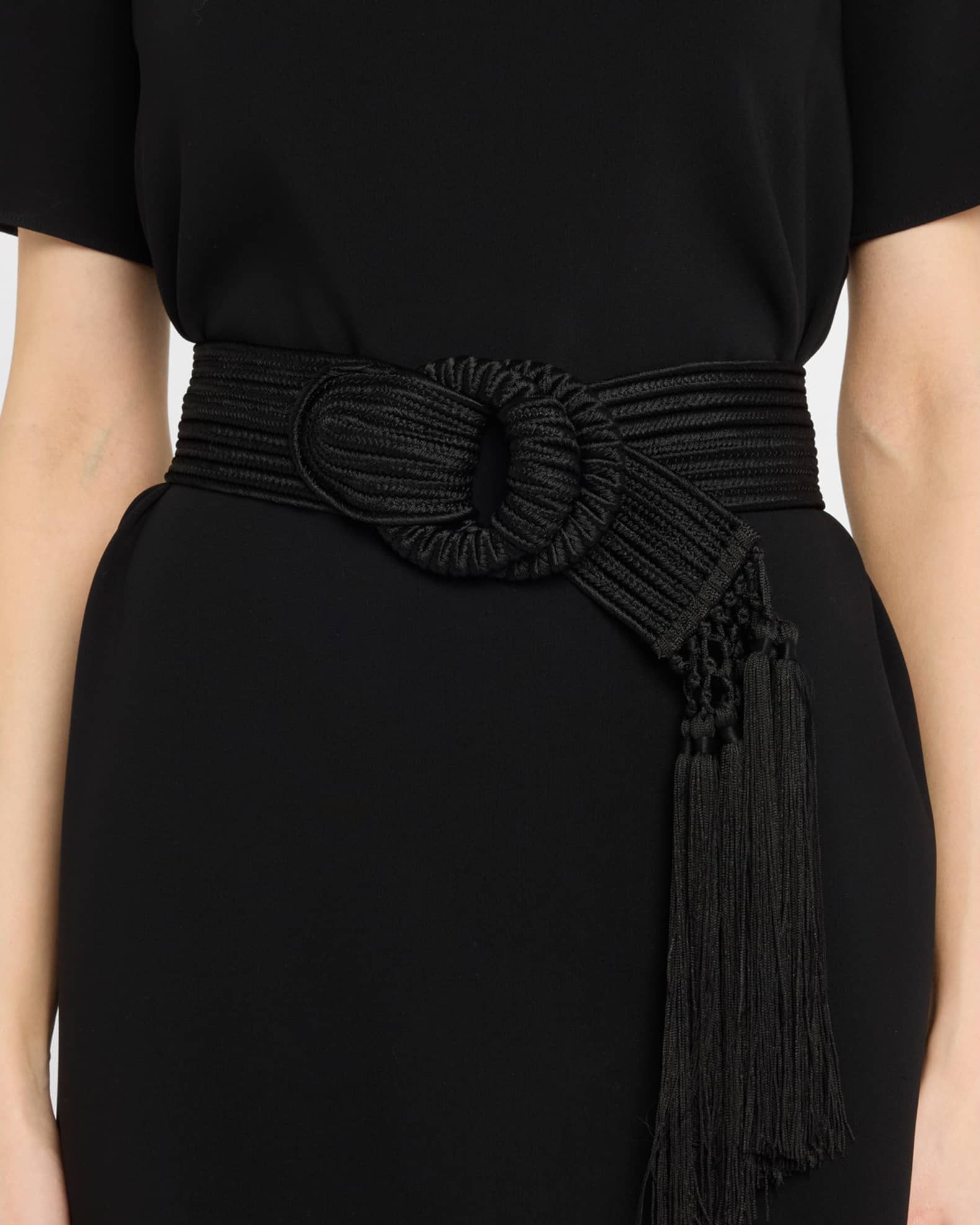 Giorgio Armani Woven Tassel Belt | Neiman Marcus