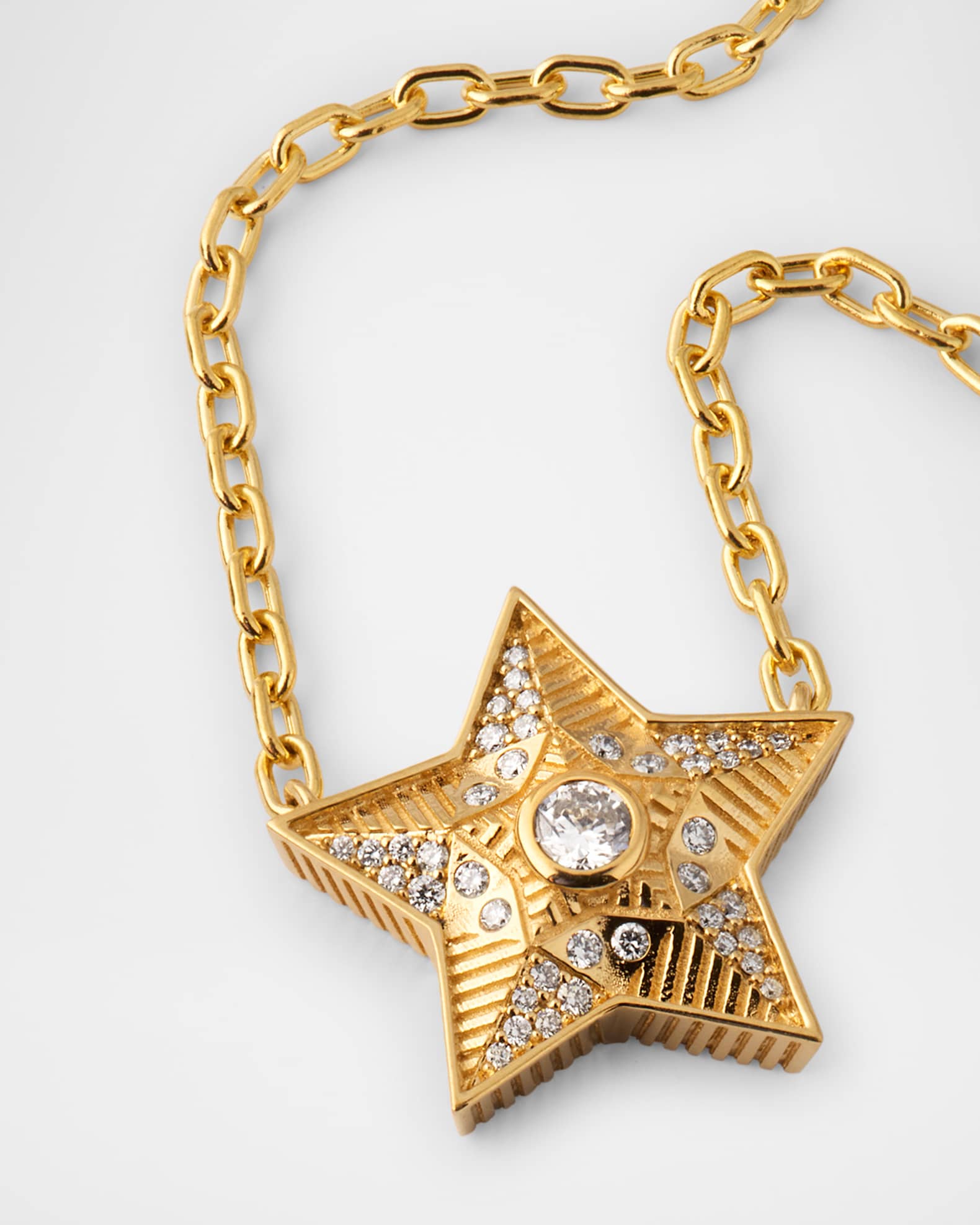 Harwell Godfrey 18K Yellow Gold Mini Supernoca Star Pendant Necklace ...