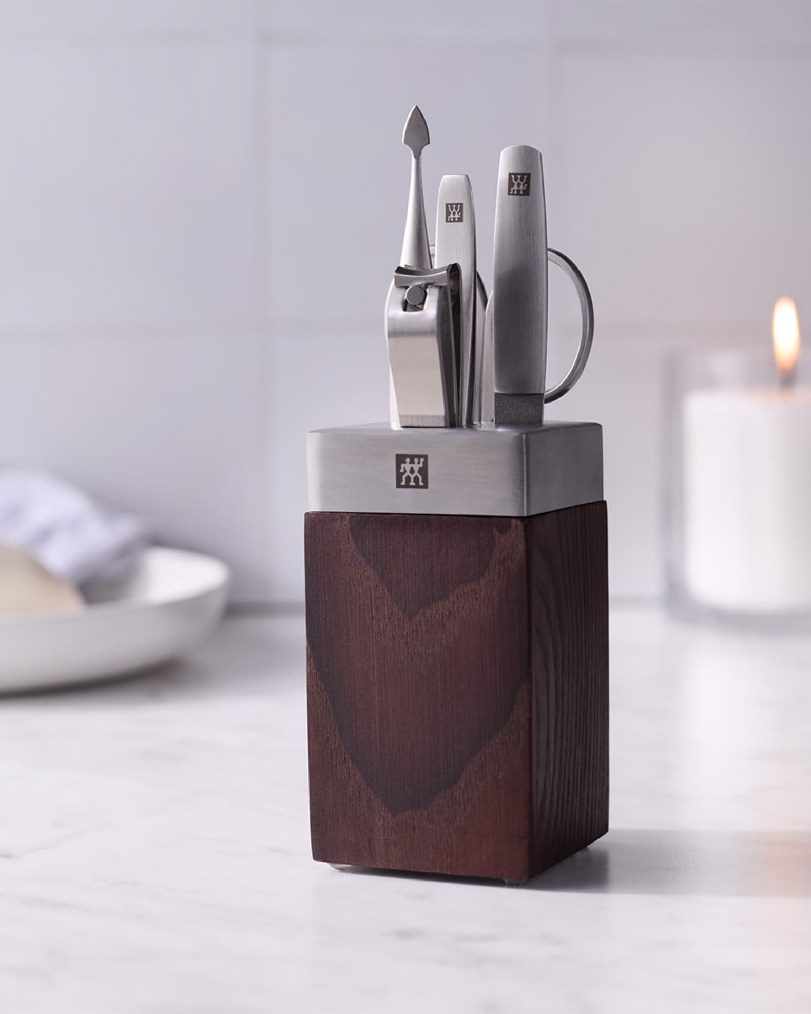 Zwilling Beauty Premium 6-Piece Wooden Bath Station Set | Neiman Marcus