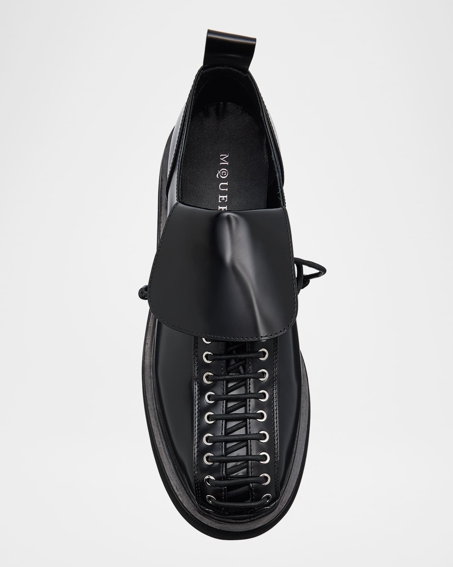 McQueen Men's Sofa Lug Sole Lace-Up Loafers | Neiman Marcus