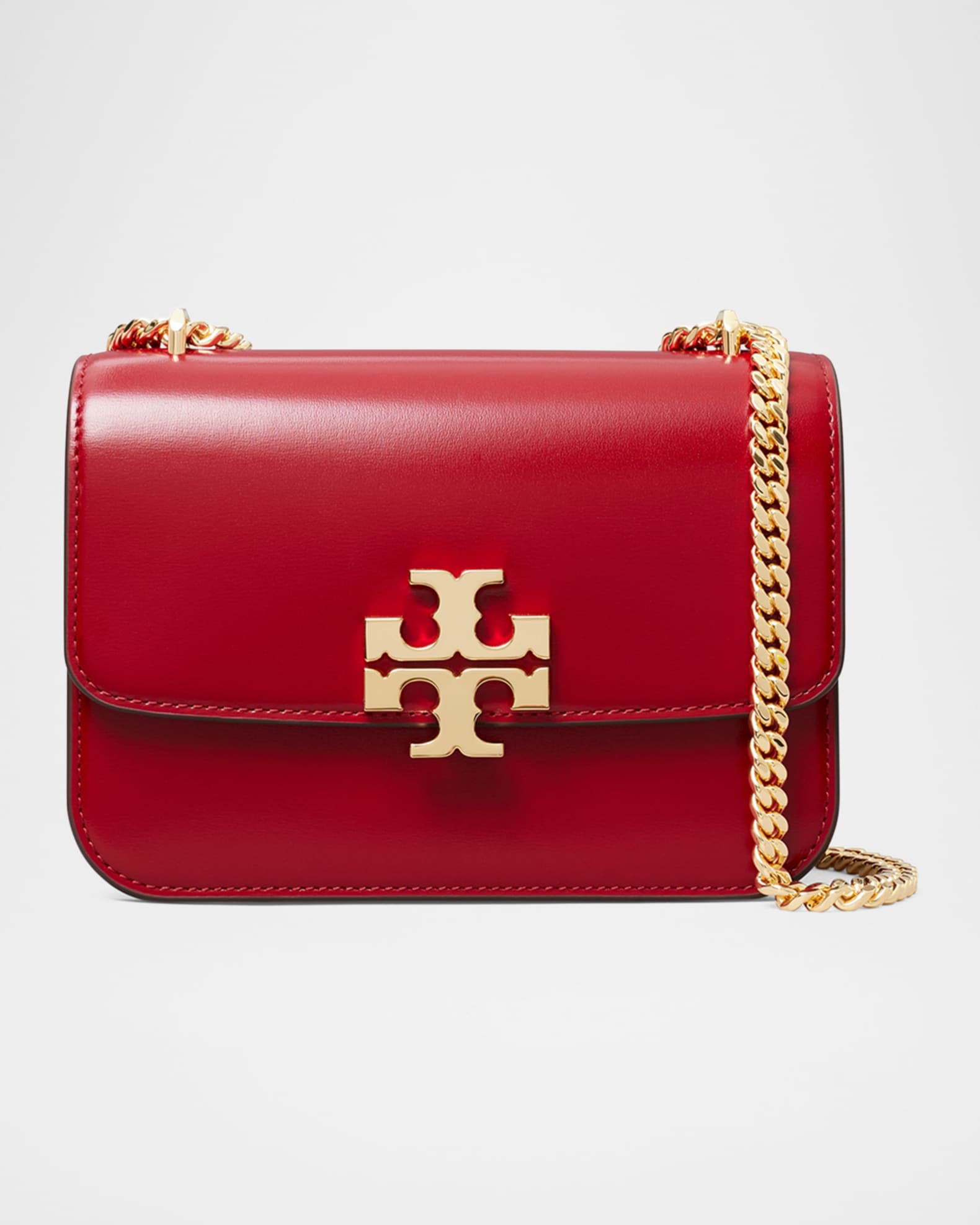Tory Burch Eleanor Small Convertible Leather Shoulder Bag | Neiman Marcus
