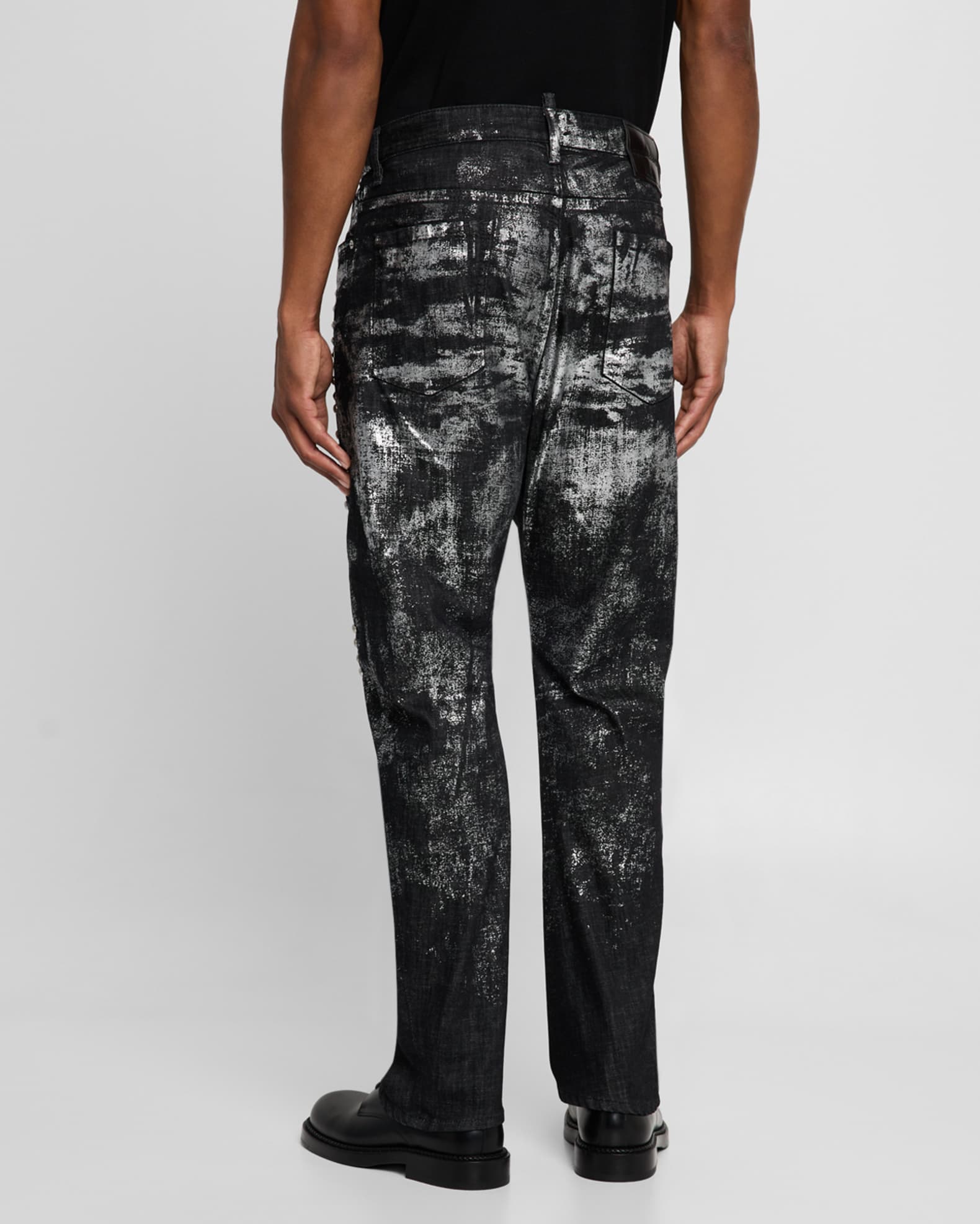 Dsquared2 Men's London Bro Metallic Jeans | Neiman Marcus