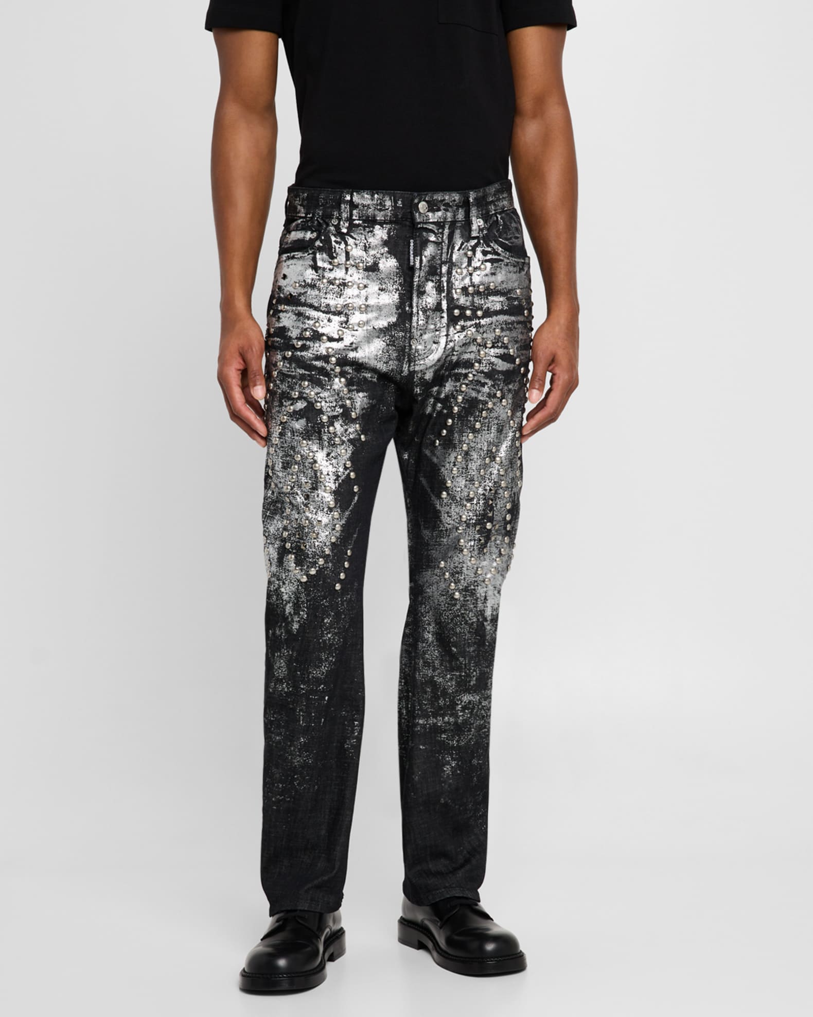 Dsquared2 Men's London Bro Metallic Jeans | Neiman Marcus