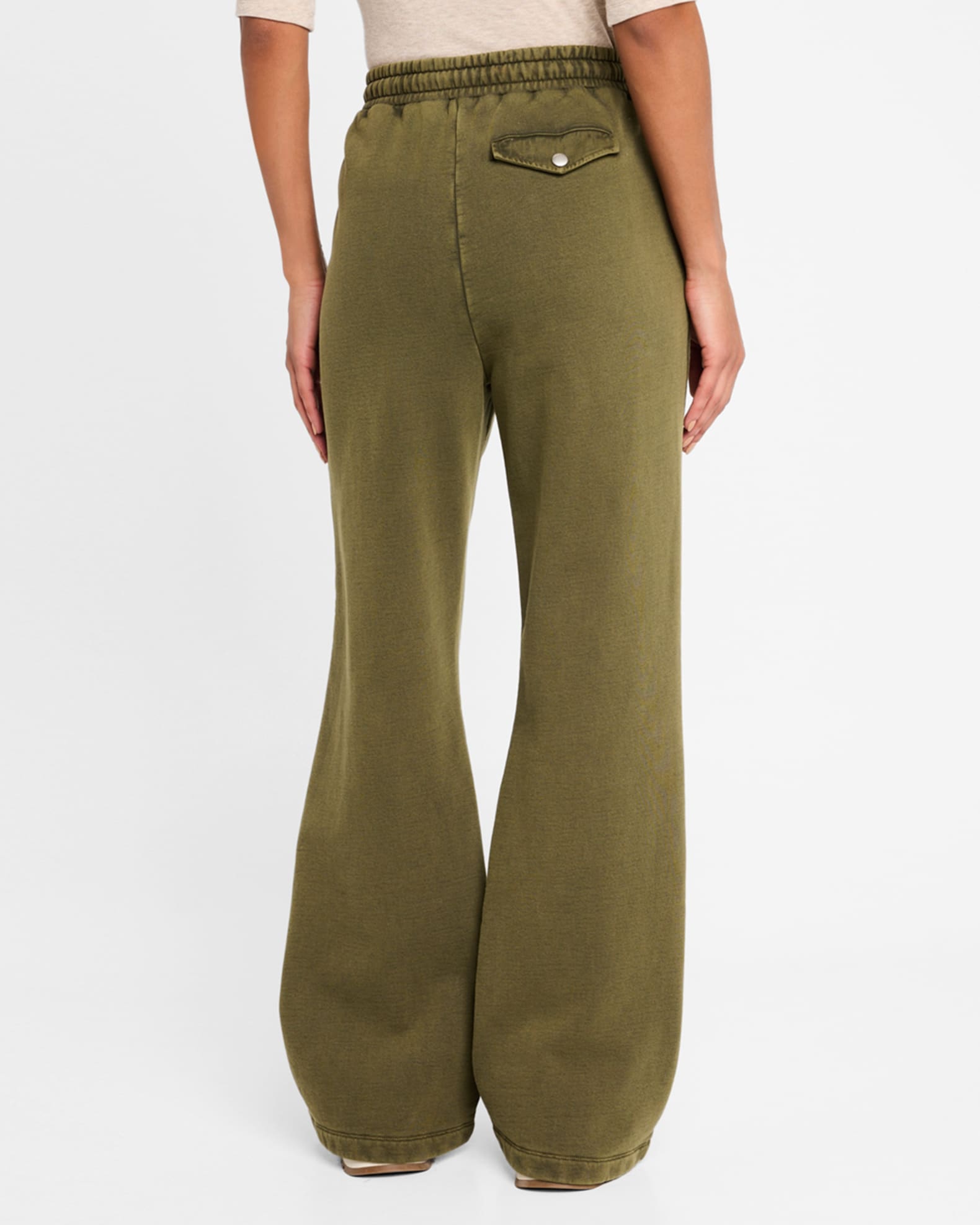 FRAME Drawstring Flare Sweatpants | Neiman Marcus