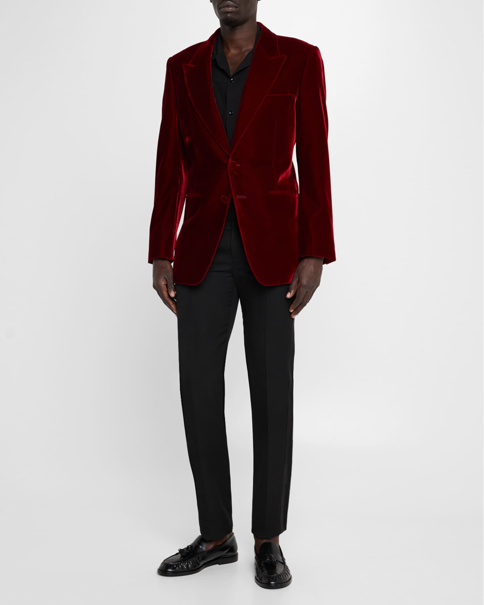 Saint Laurent Men's Velour Sport Coat | Neiman Marcus