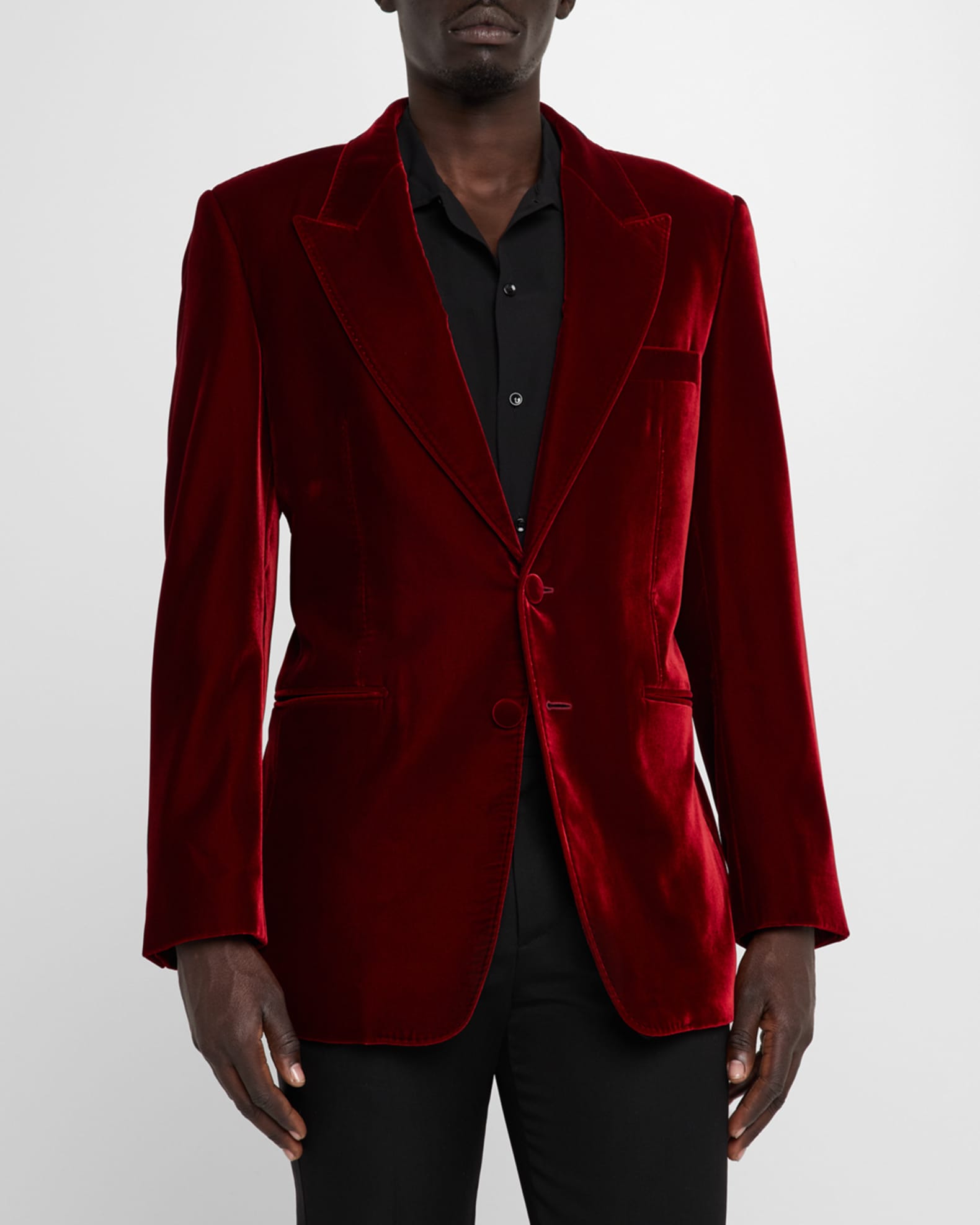 Saint Laurent Men's Velour Sport Coat | Neiman Marcus
