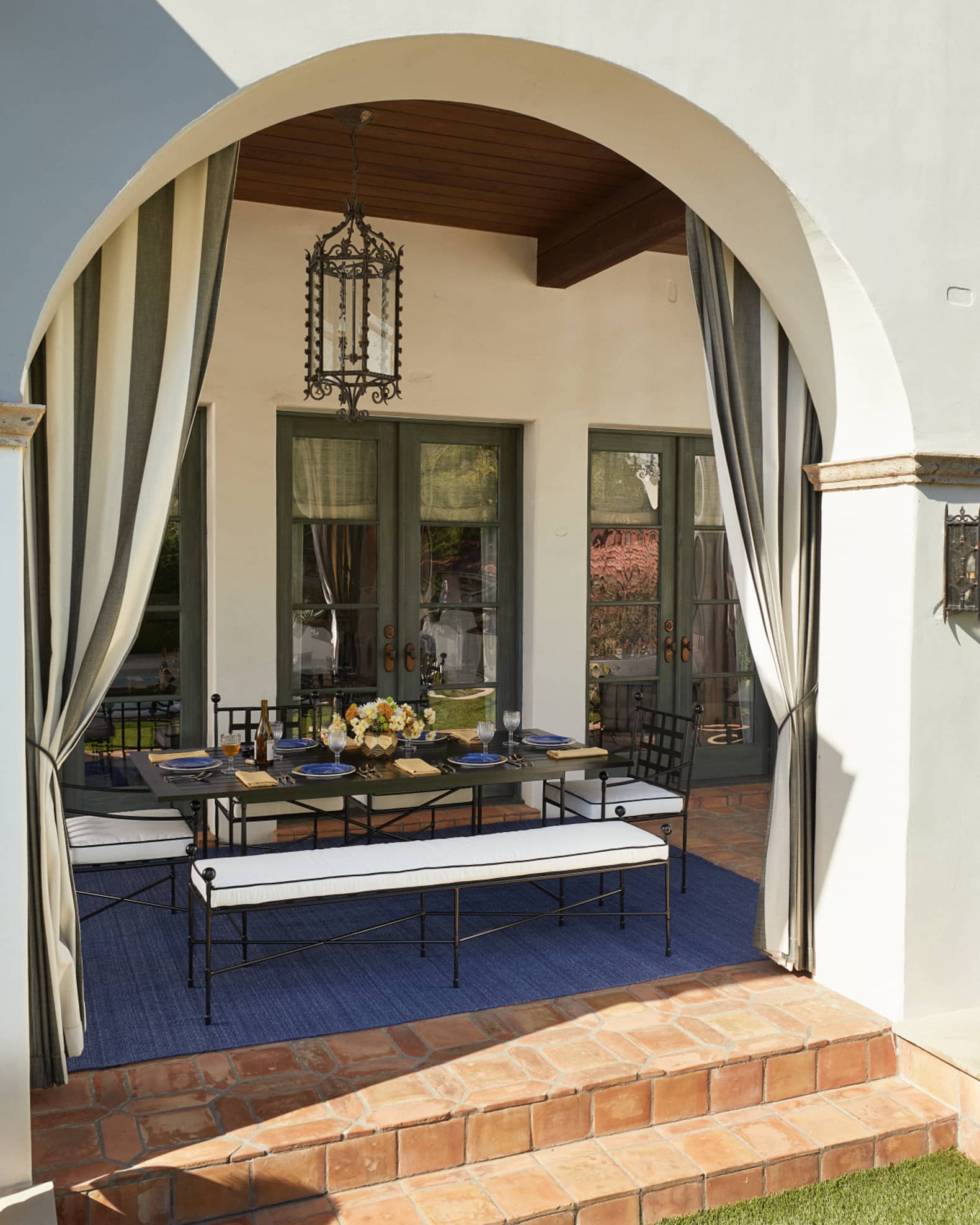 Neiman Marcus Avery Outdoor Dining Bench | Neiman Marcus