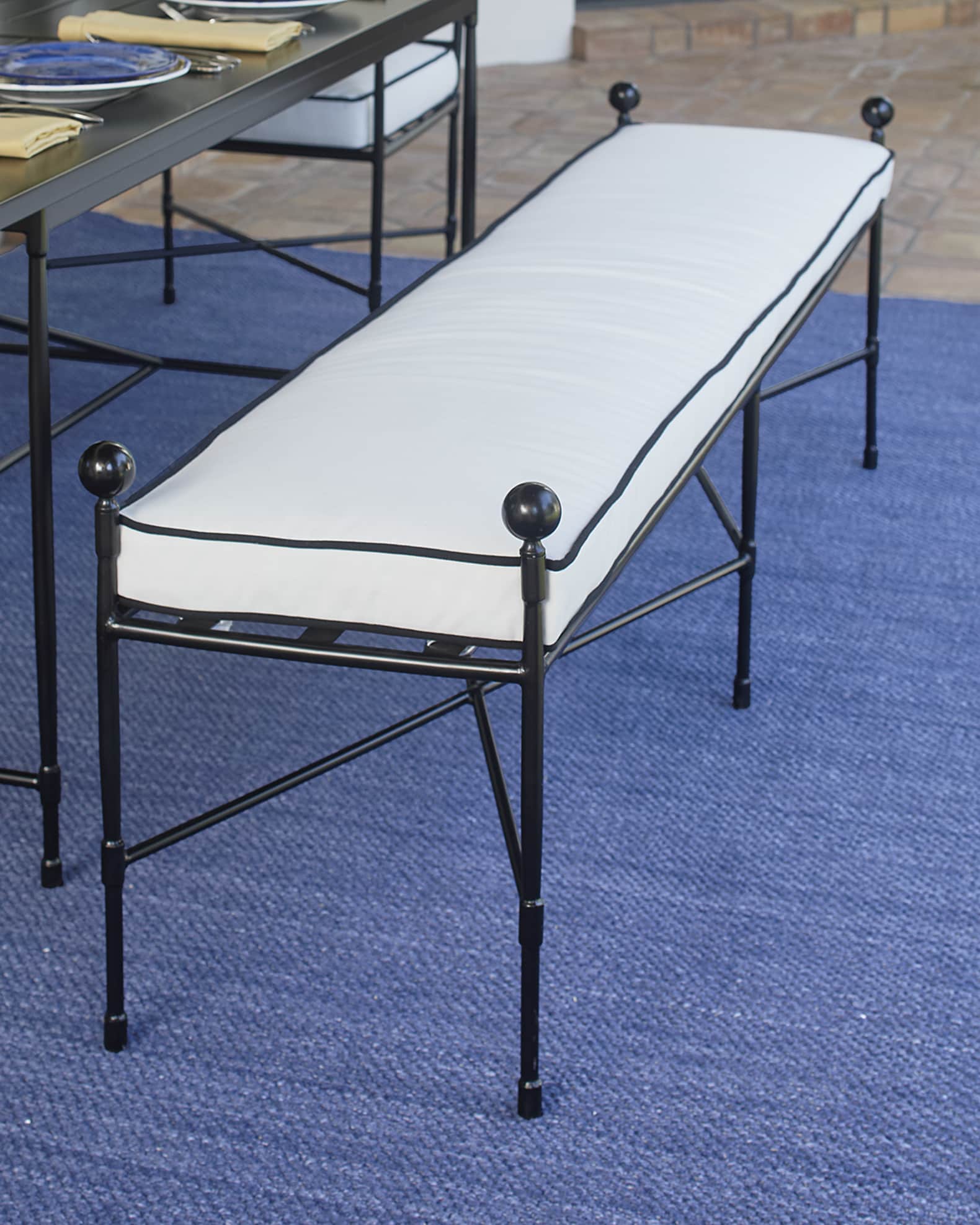 Neiman Marcus Avery Outdoor Dining Bench | Neiman Marcus