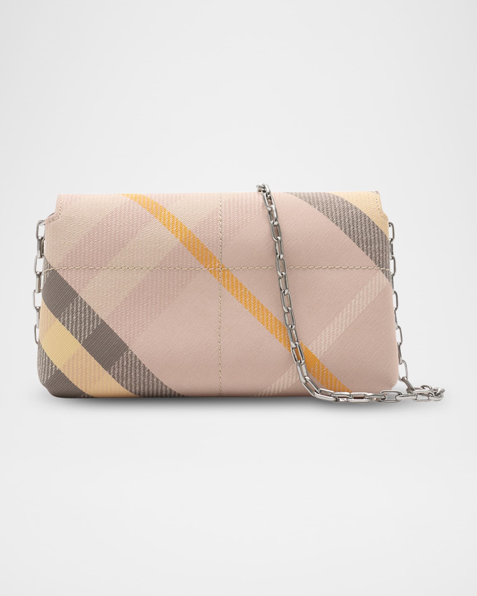 Burberry Snip Mini Check Jacquard Shoulder Bag | Neiman Marcus
