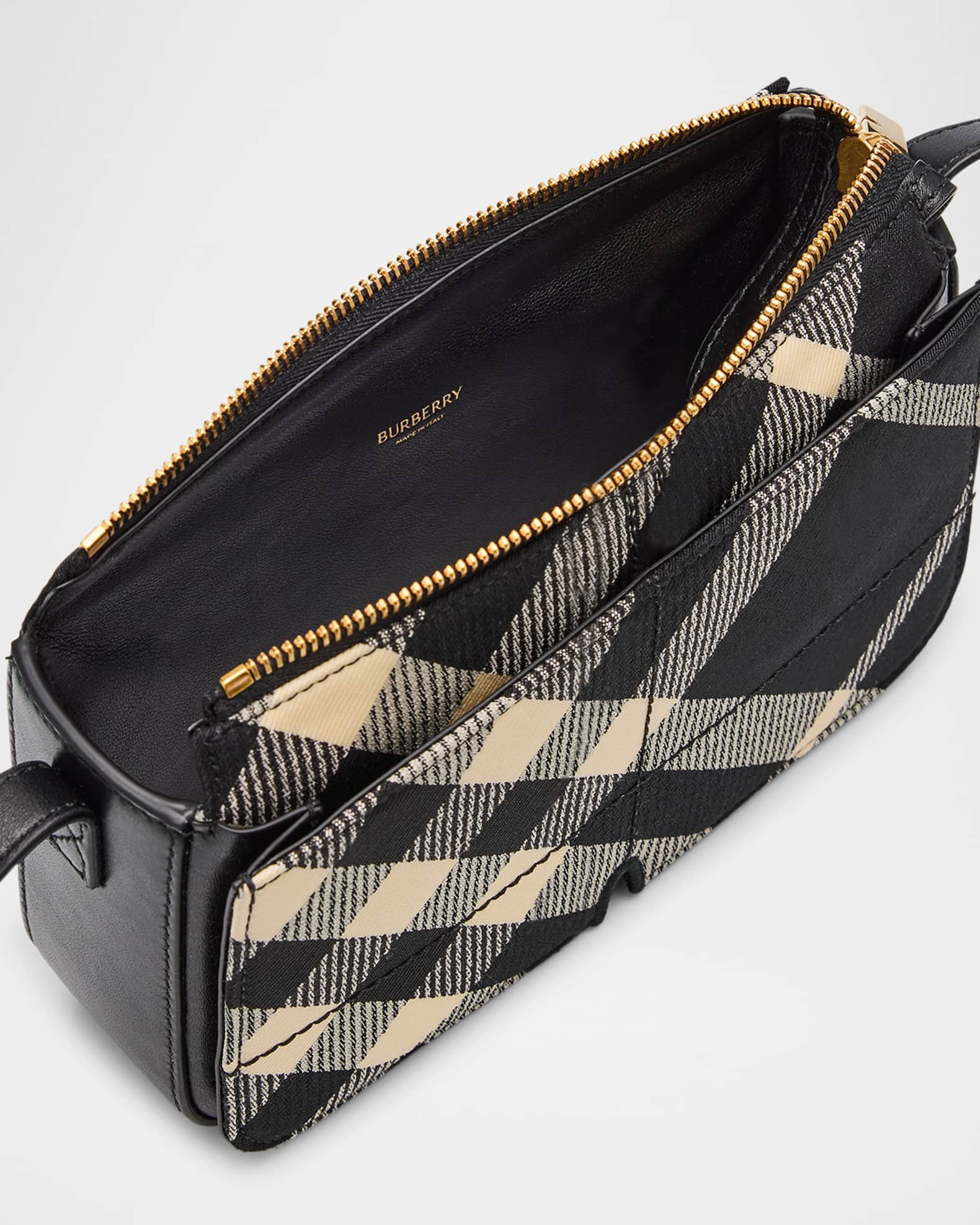Burberry Snip Small Check Crossbody Bag | Neiman Marcus