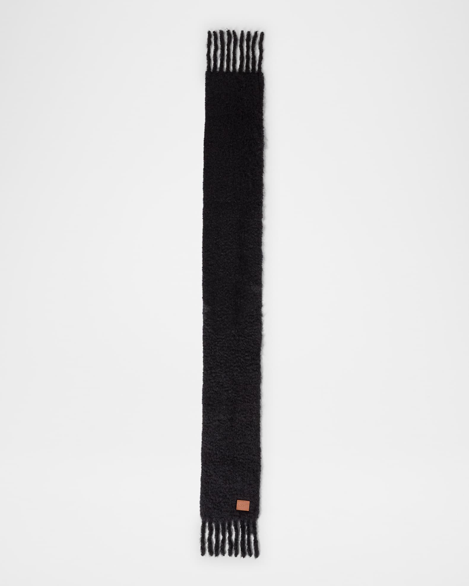 Loewe Wool-Blend Fringe Trim Scarf | Neiman Marcus