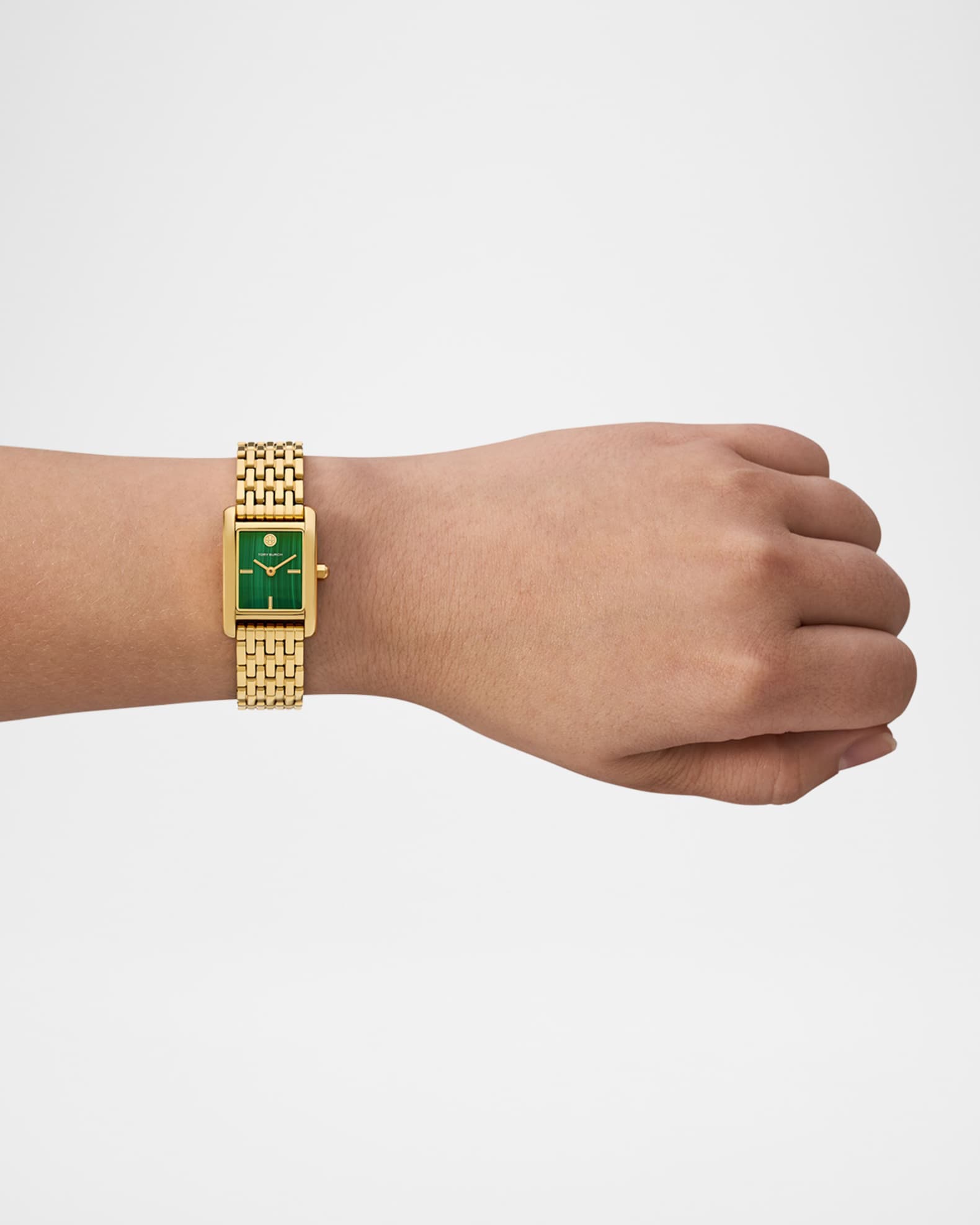 Tory Burch The Eleanor Mini Gold-Tone Stainless Steel Watch | Neiman Marcus