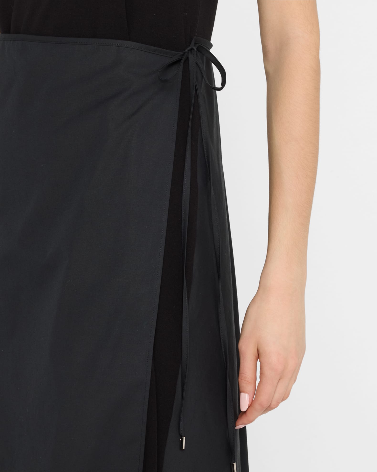 Rosetta Getty Short-Sleeve Apron Wrap T-Shirt Dress | Neiman Marcus