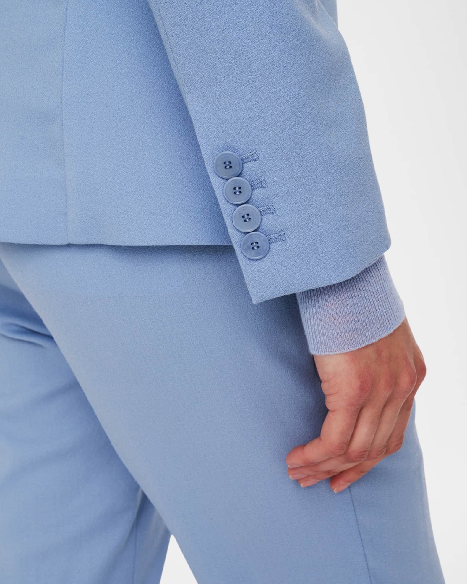 Joseph Marty Single-Button Crepe Jacket | Neiman Marcus