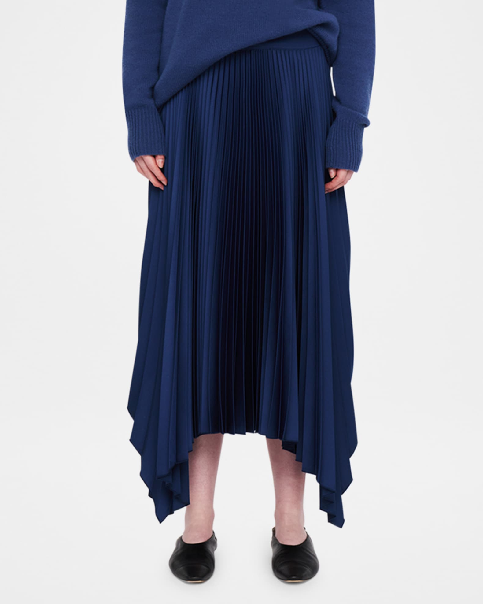 Joseph Ade Pleated Handkerchief Maxi Skirt | Neiman Marcus