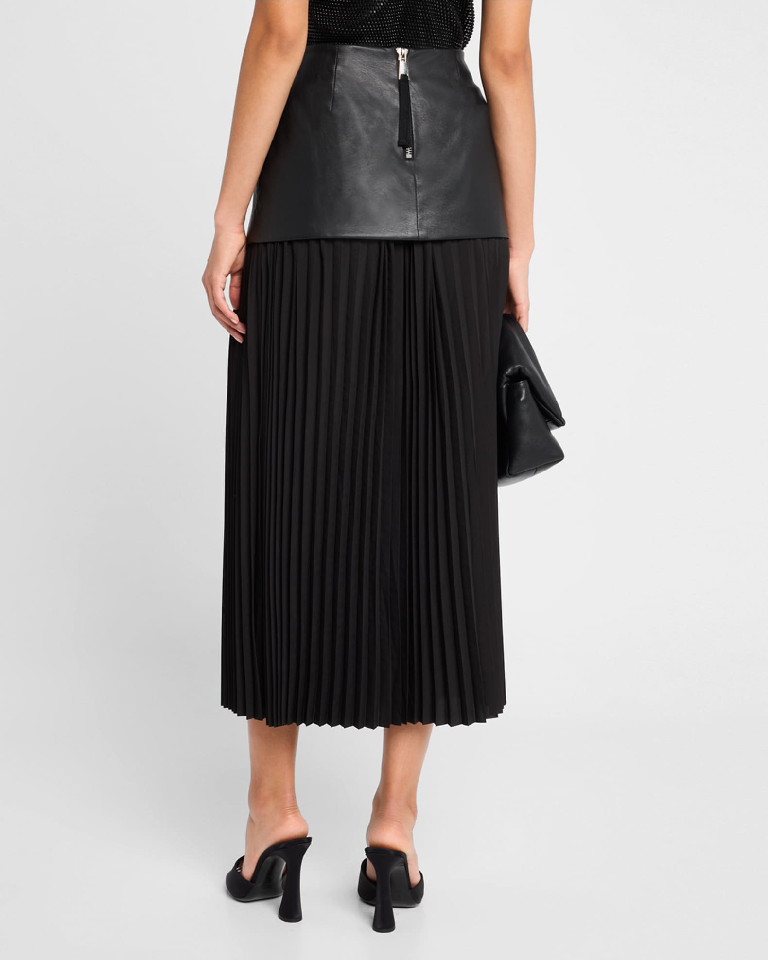 Le Superbe Seventythirty Combo Midi Skirt | Neiman Marcus