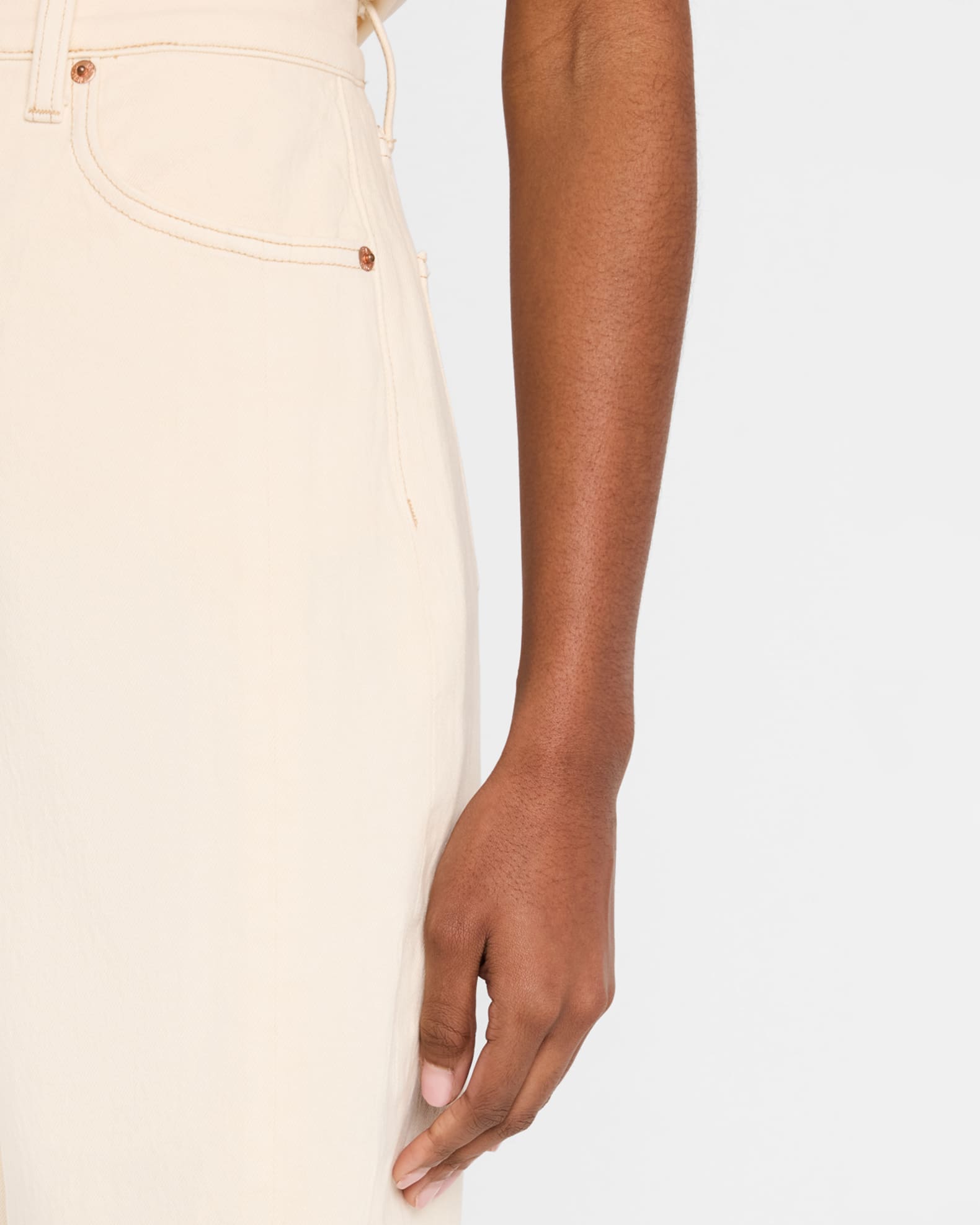 PISTOLA Eli High-Rise Arched-Leg Jeans | Neiman Marcus