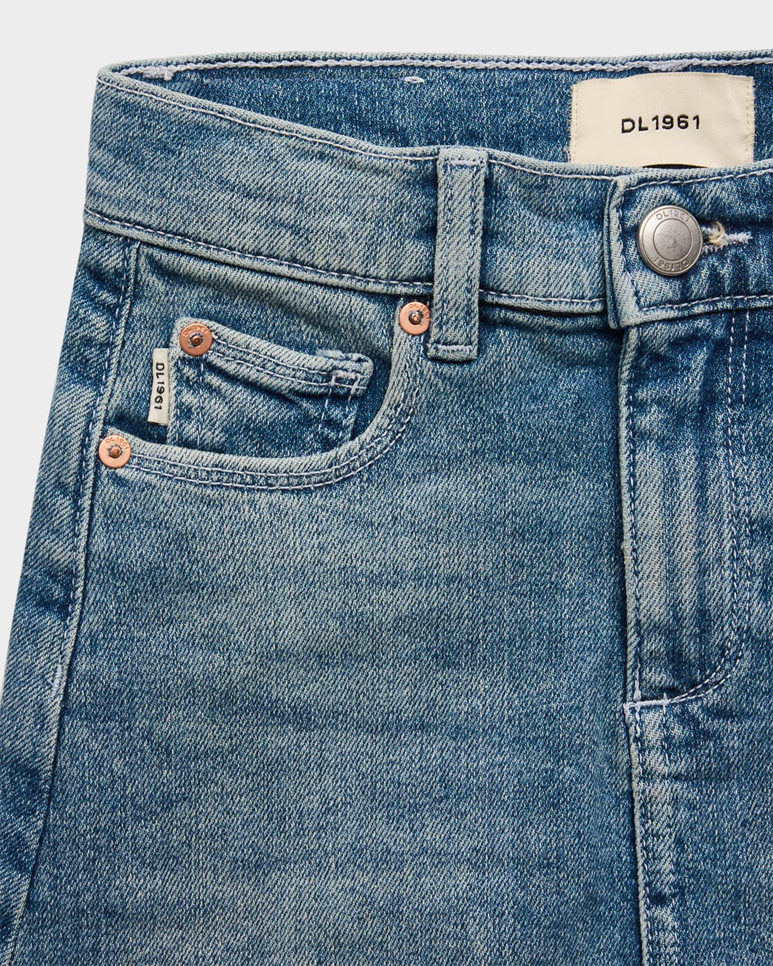 Girl's Jenny Denim Mini Skirt | Neiman Marcus