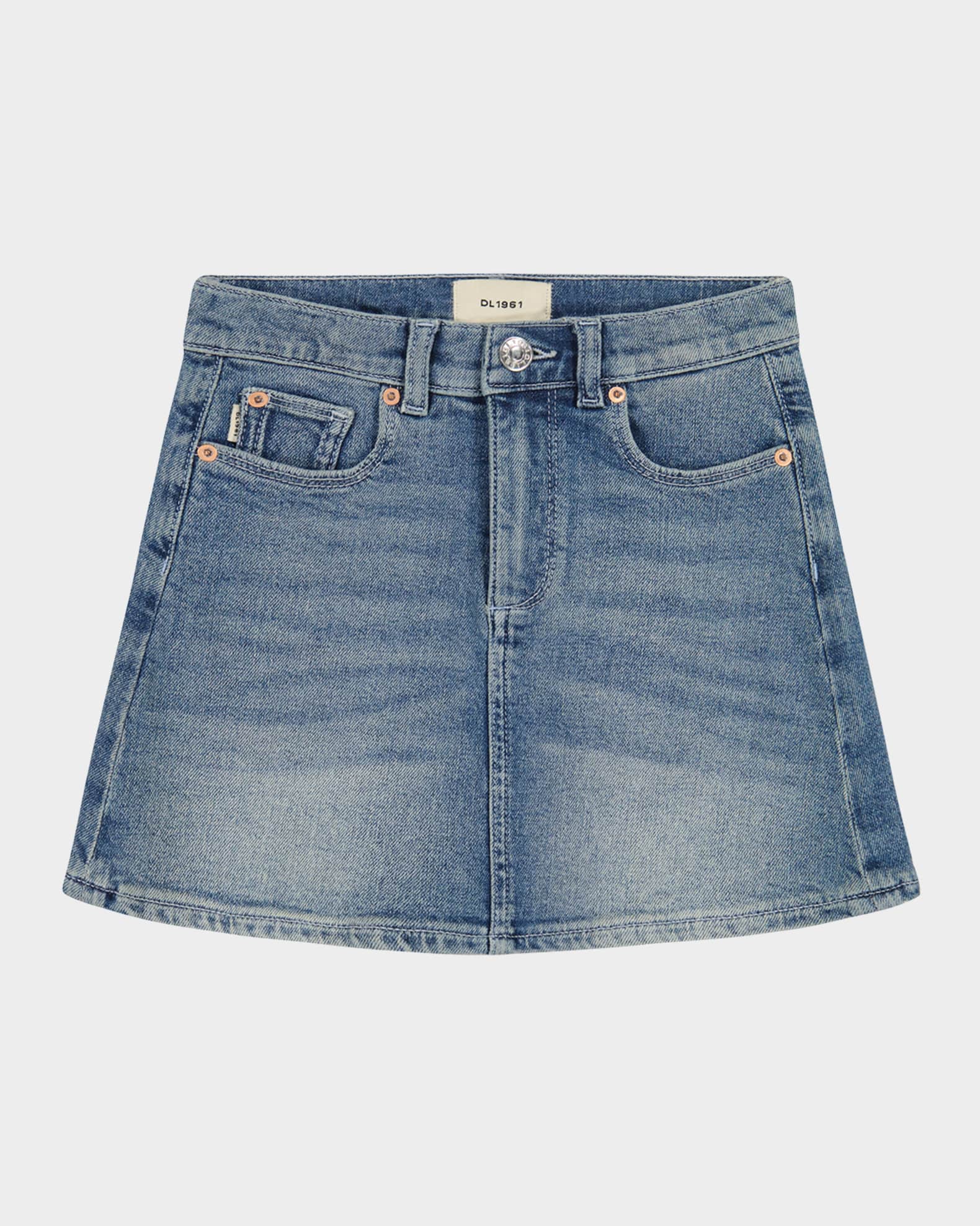 Girl's Jenny Denim Mini Skirt | Neiman Marcus