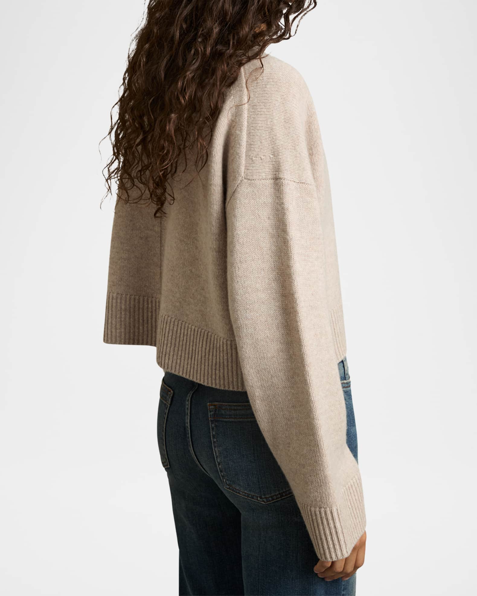 Reiss Rixy Cropped Wool-Cashmere Cardigan | Neiman Marcus