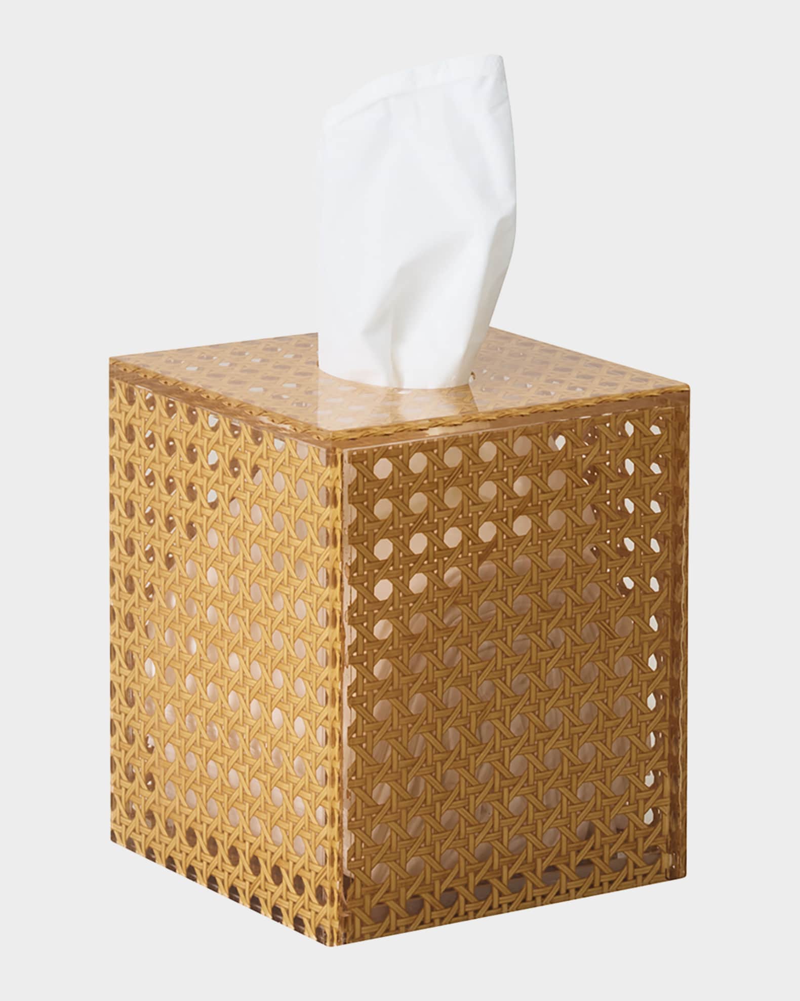 Kim Seybert Reed Tissue Box, Natural | Neiman Marcus