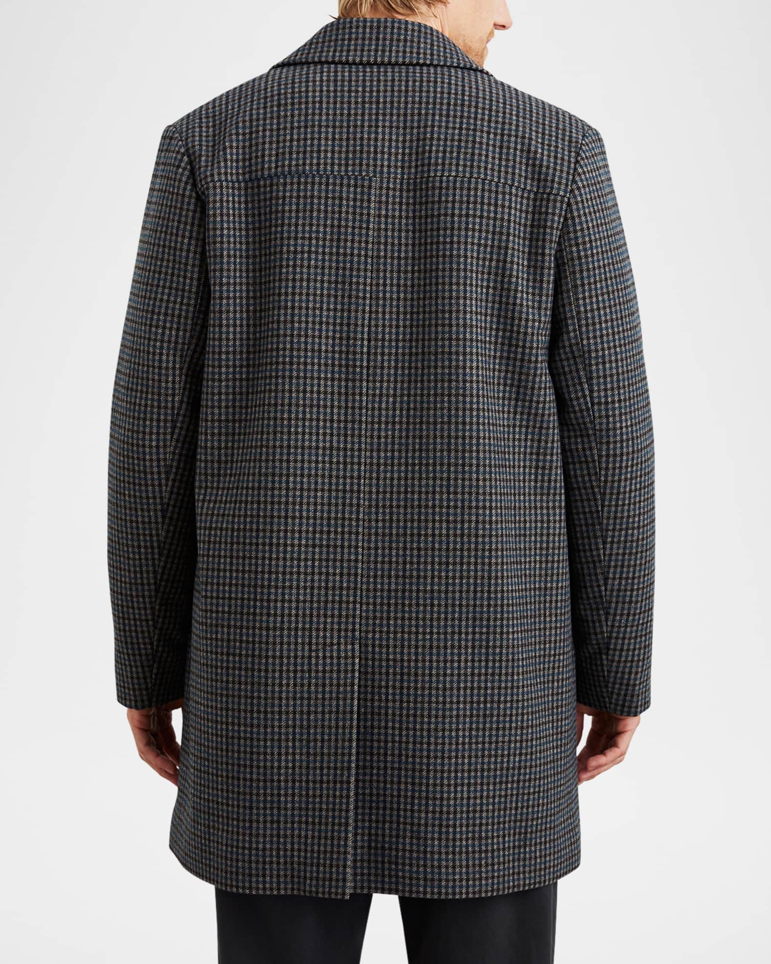 Rails Men's Hockney Check Overcoat | Neiman Marcus