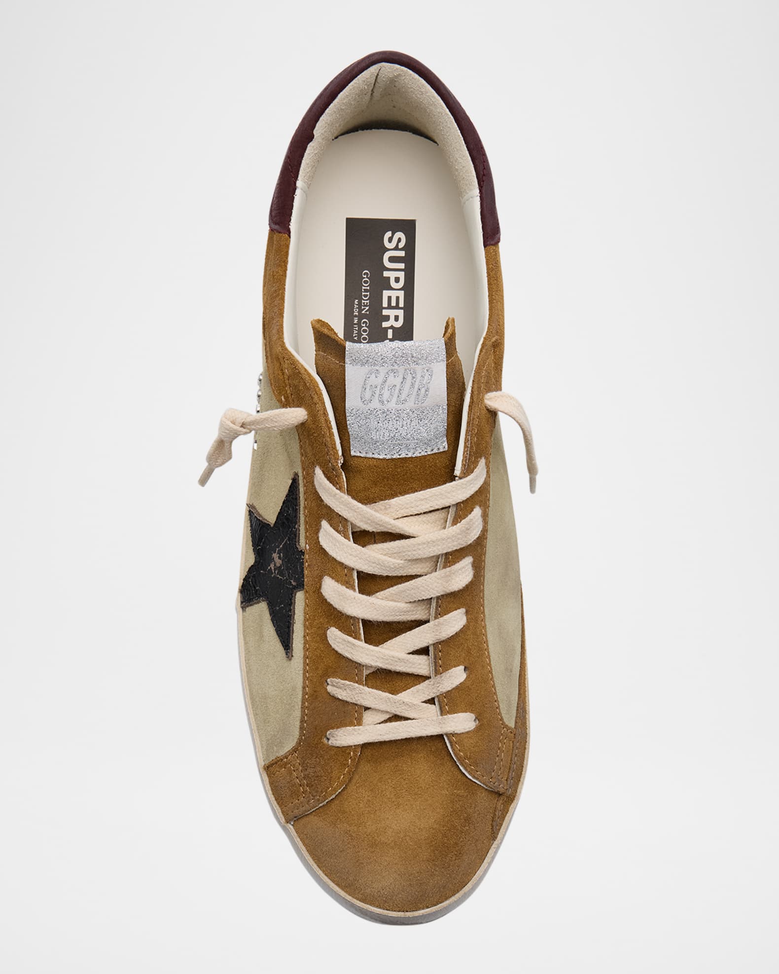 Golden Goose Men's Super-Star Suede Low-Top Sneakers | Neiman Marcus