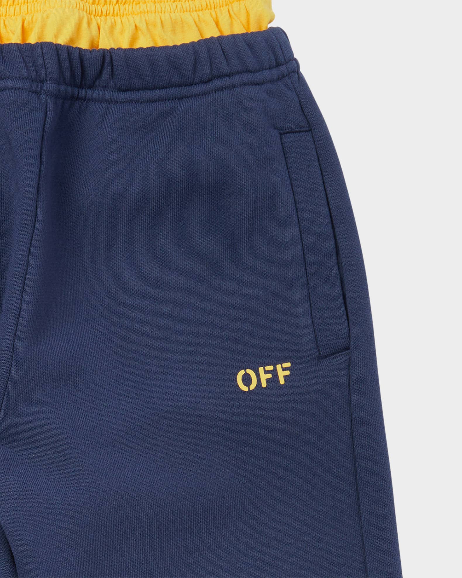 Boy's Off Stamp Clear Sweatpants | Neiman Marcus