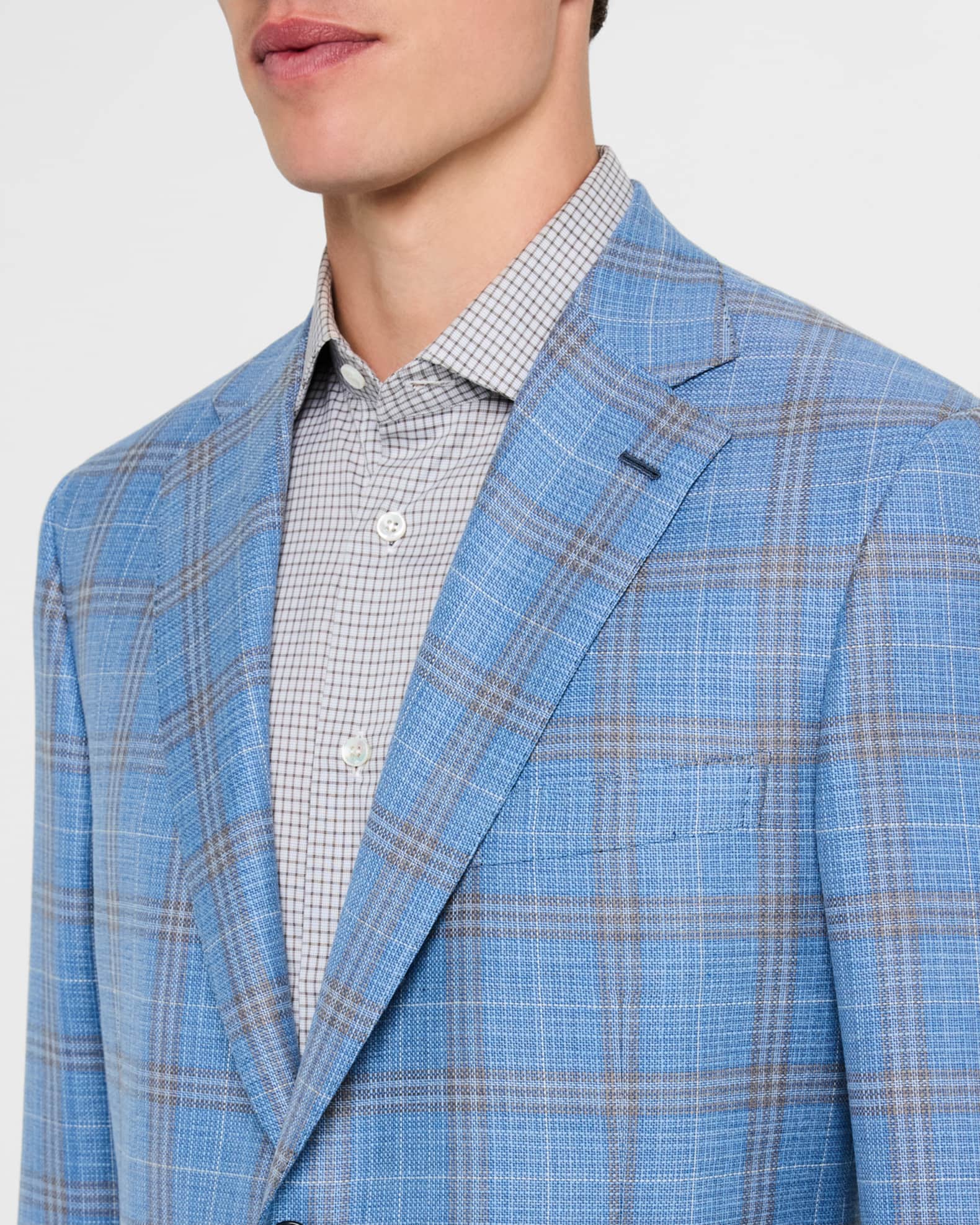 Brioni Men's Wool Plaid Sport Coat | Neiman Marcus
