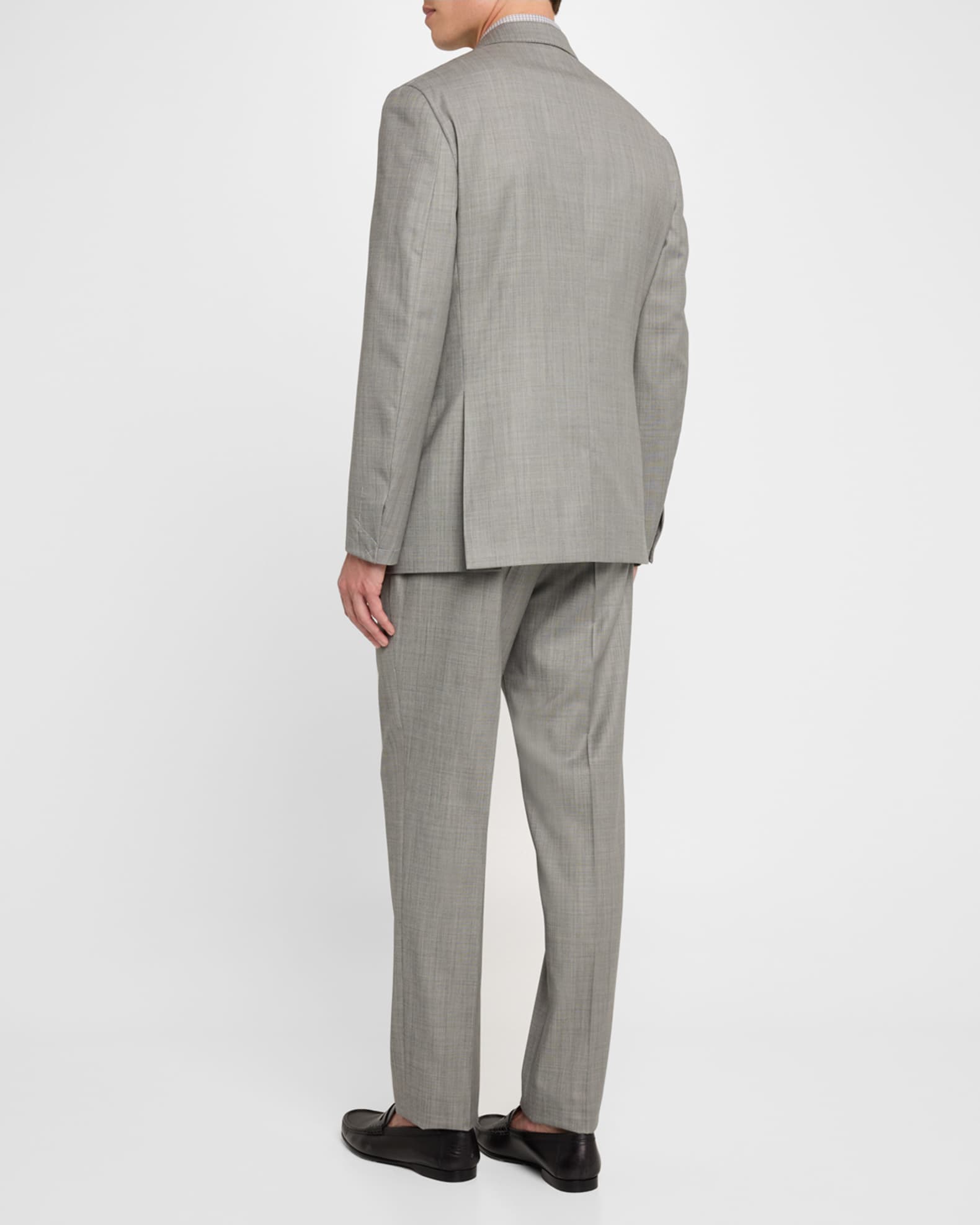 Brioni Men's Wool Sharkskin Suit | Neiman Marcus
