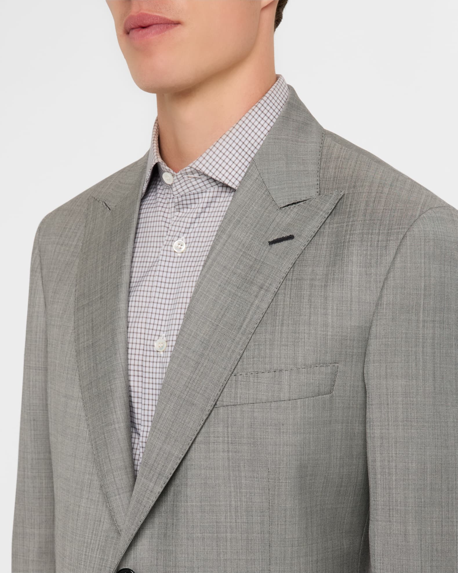Brioni Men's Wool Sharkskin Suit | Neiman Marcus
