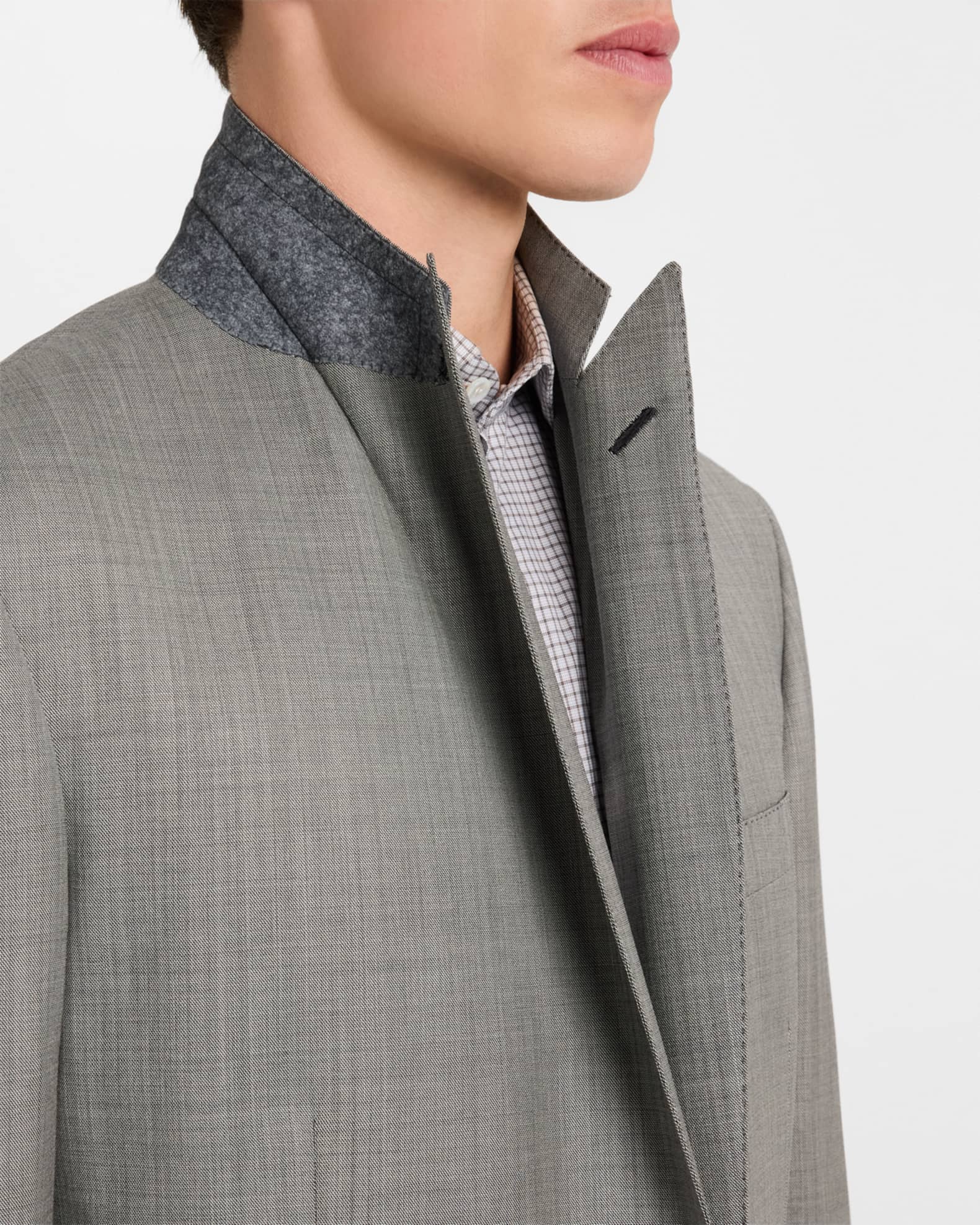 Brioni Men's Wool Sharkskin Suit | Neiman Marcus