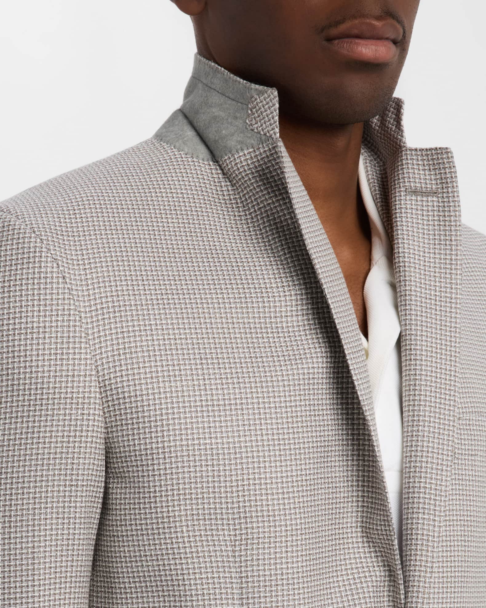 Brioni Men's Micro-Check Sport Coat | Neiman Marcus