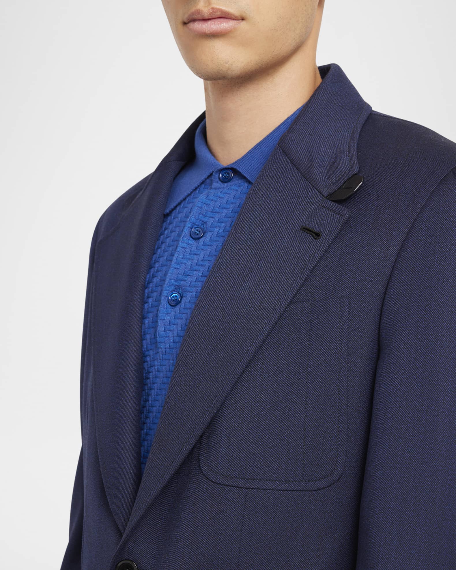 Brioni Men's Wool Single-Breasted Travel Sport Coat | Neiman Marcus