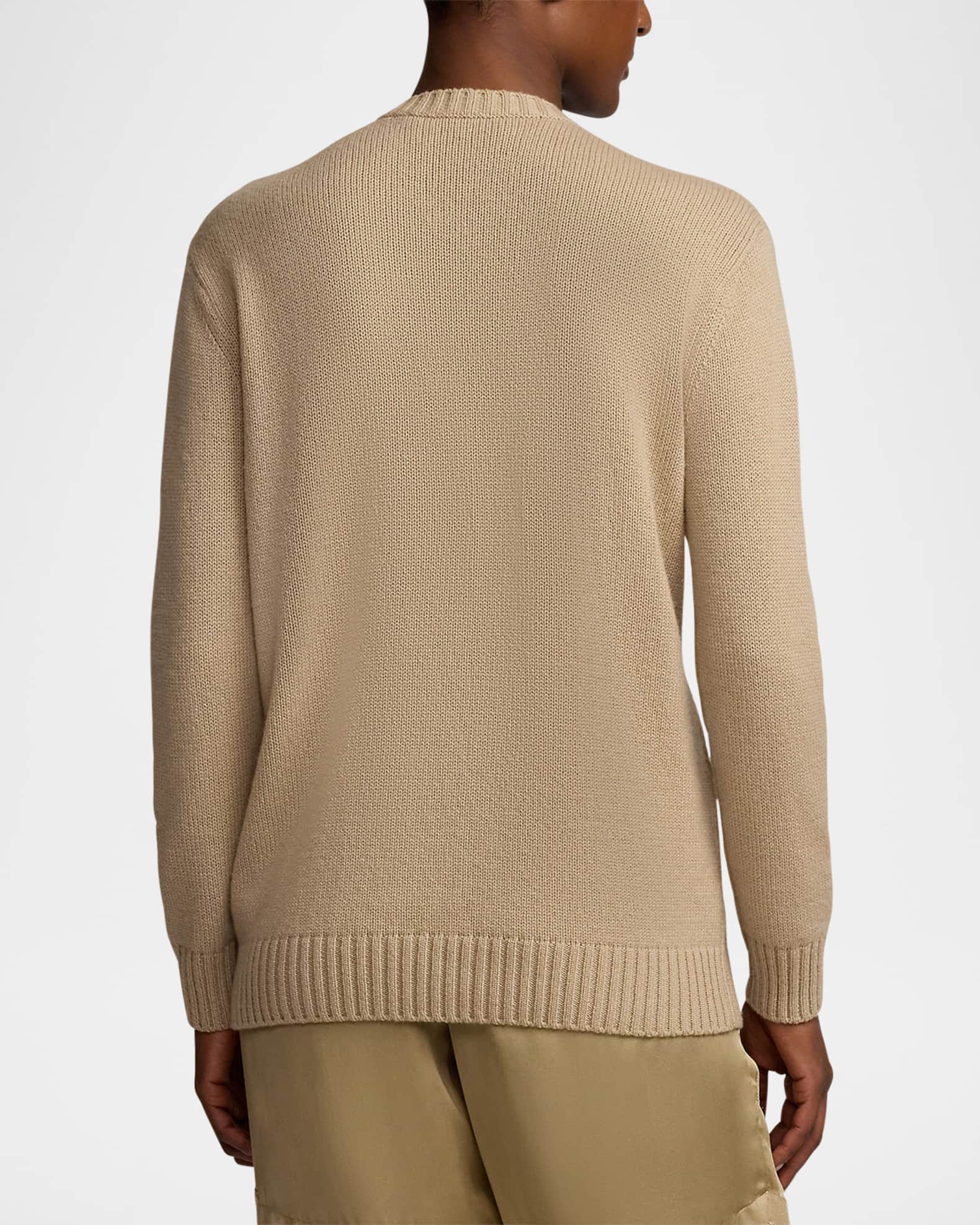 Ralph Lauren Collection Aviator Polo Bear Cashmere Sweater | Neiman Marcus