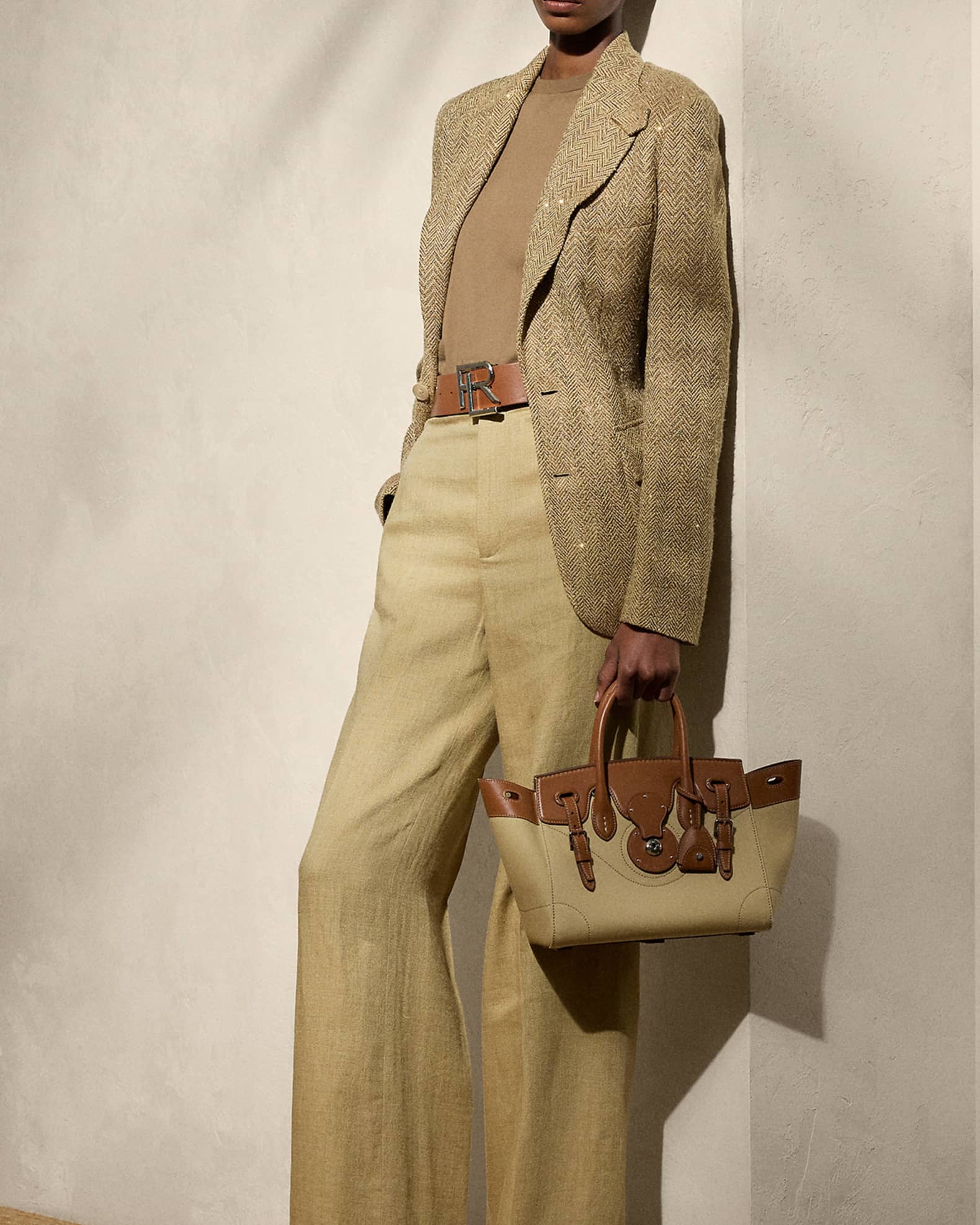 Ralph Lauren Collection Dean Silk-Linen Twill Pants | Neiman Marcus