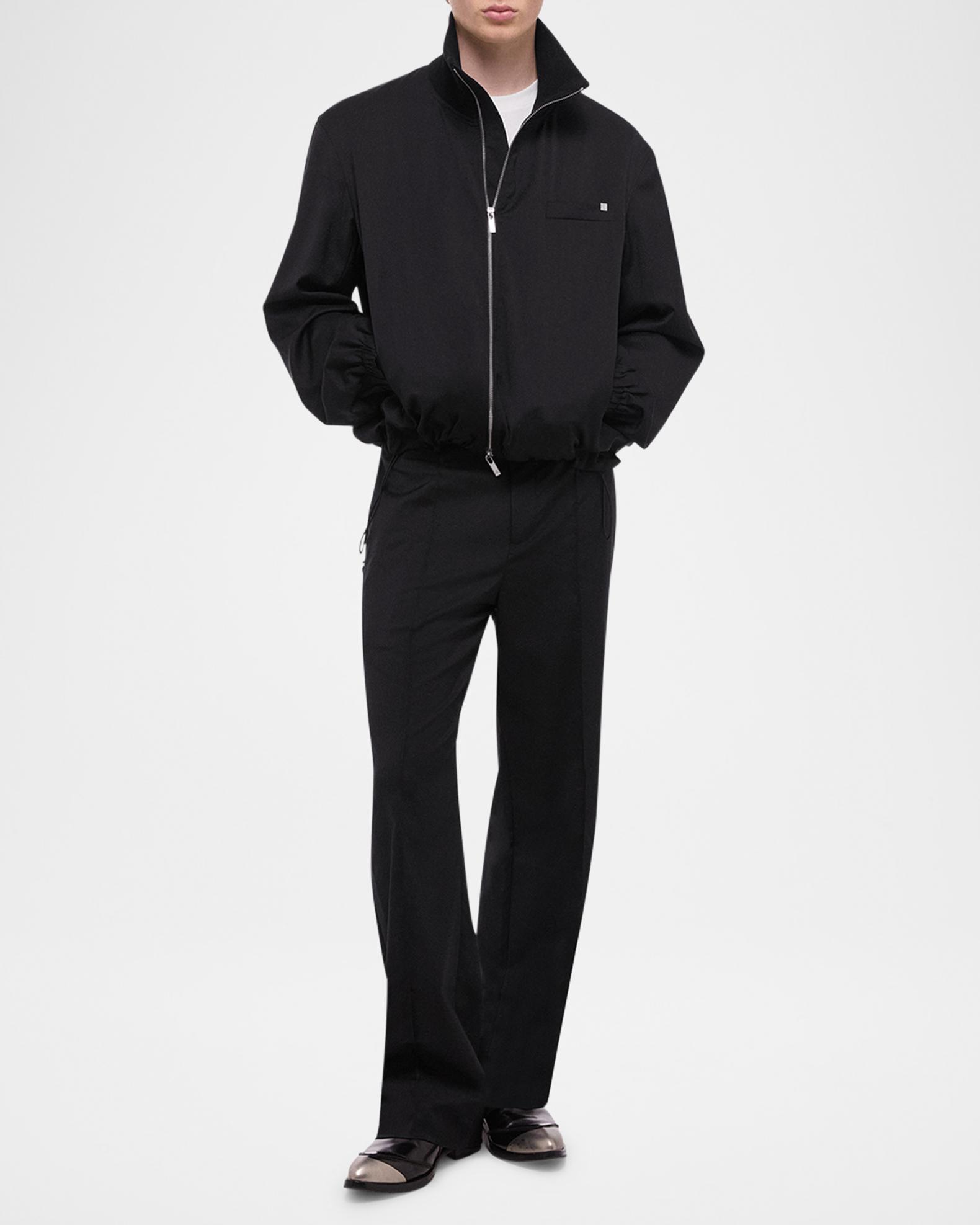 Helmut Lang Men's Wool Full-Zip Bomber Jacket | Neiman Marcus