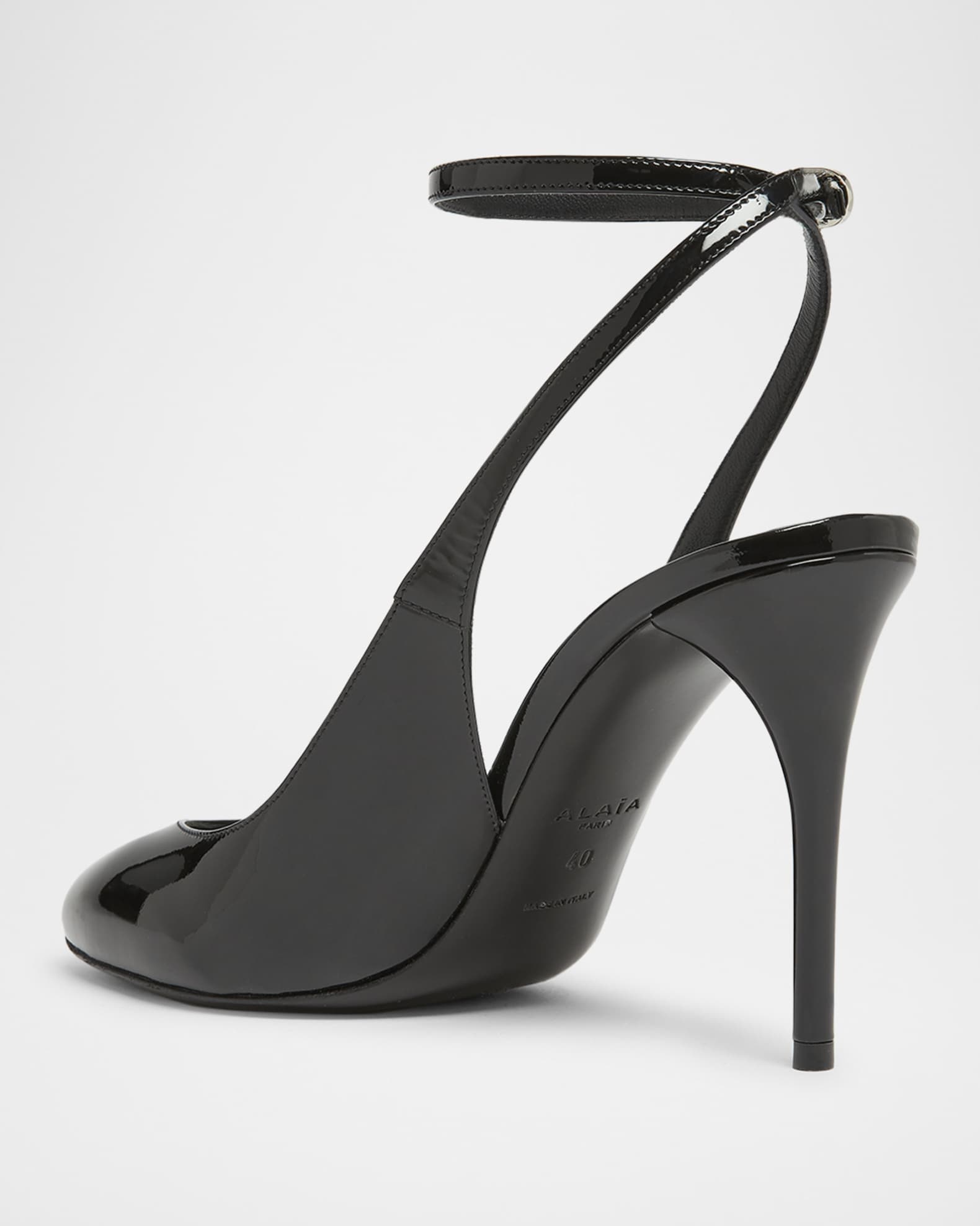 ALAIA Patent Leather Slingback Pumps | Neiman Marcus