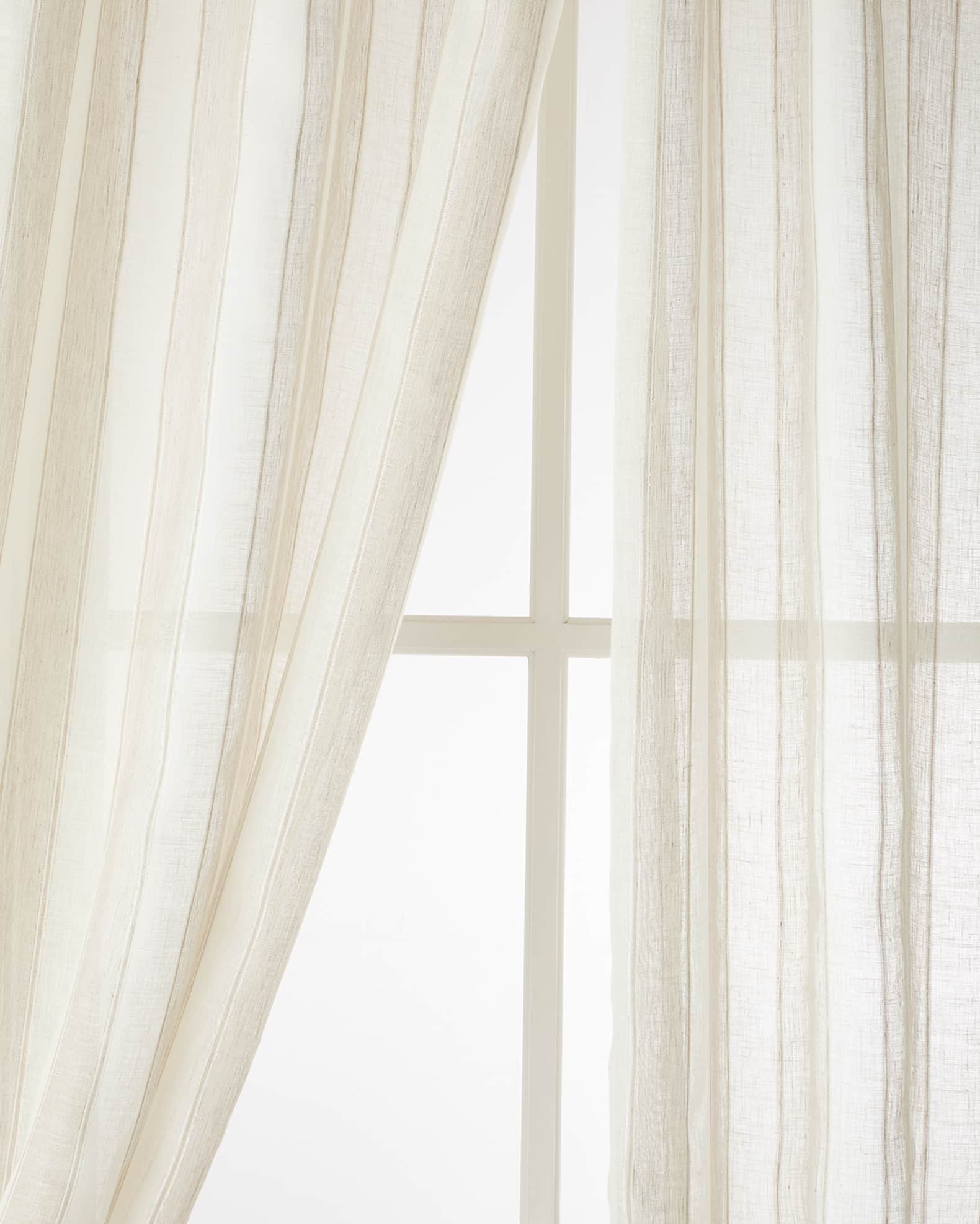 Home Silks Flutter Sheer Drapery Panel, 96" | Neiman Marcus