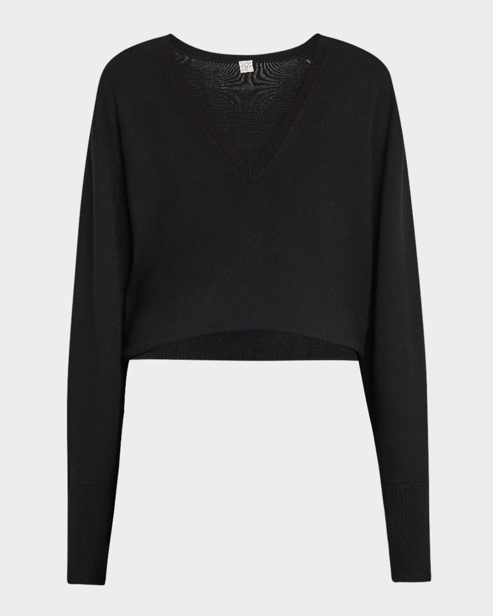Toteme Deep V-Neck Knit Sweater | Neiman Marcus