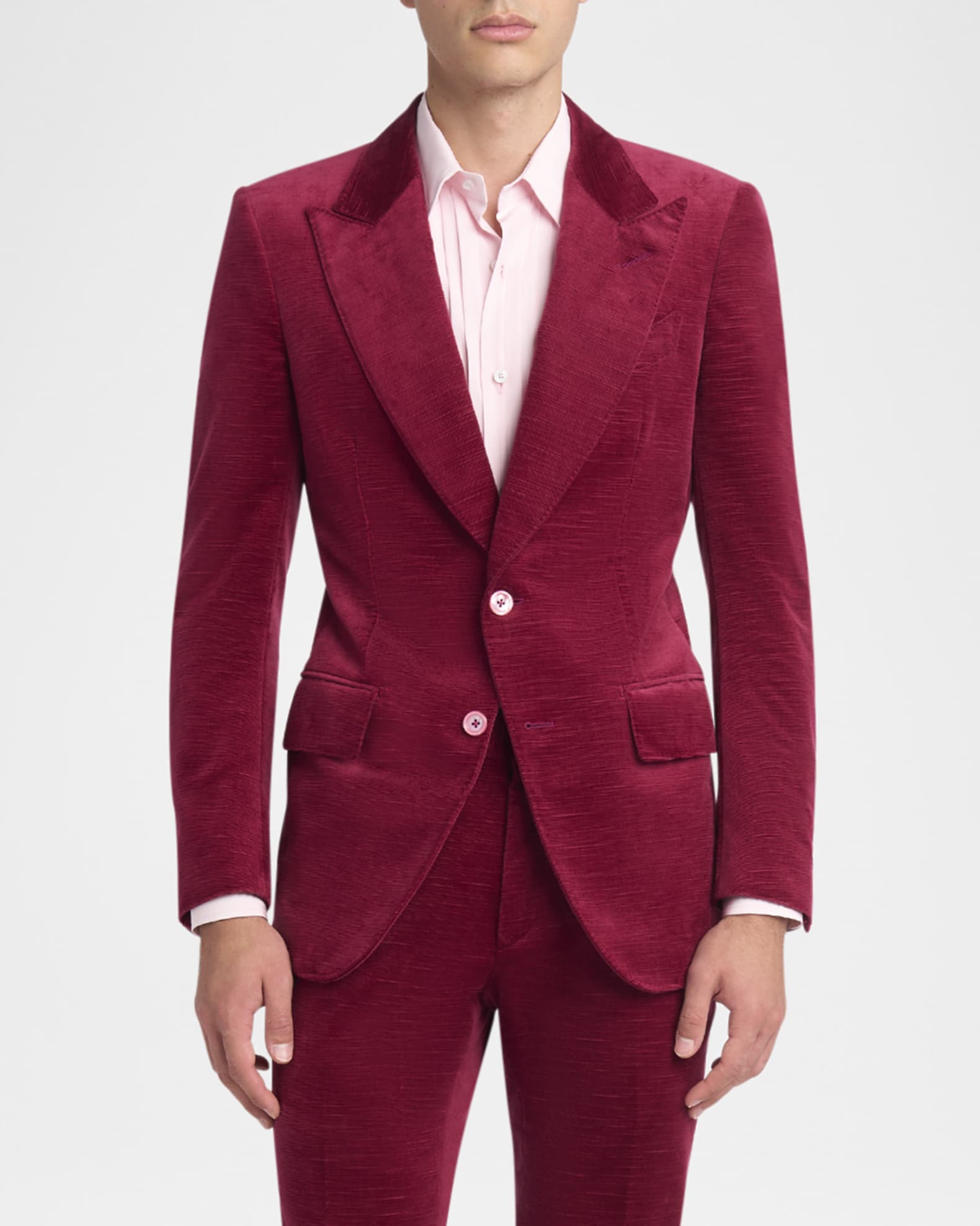 TOM FORD Men's Dyllan Ridged Velvet Jacket | Neiman Marcus
