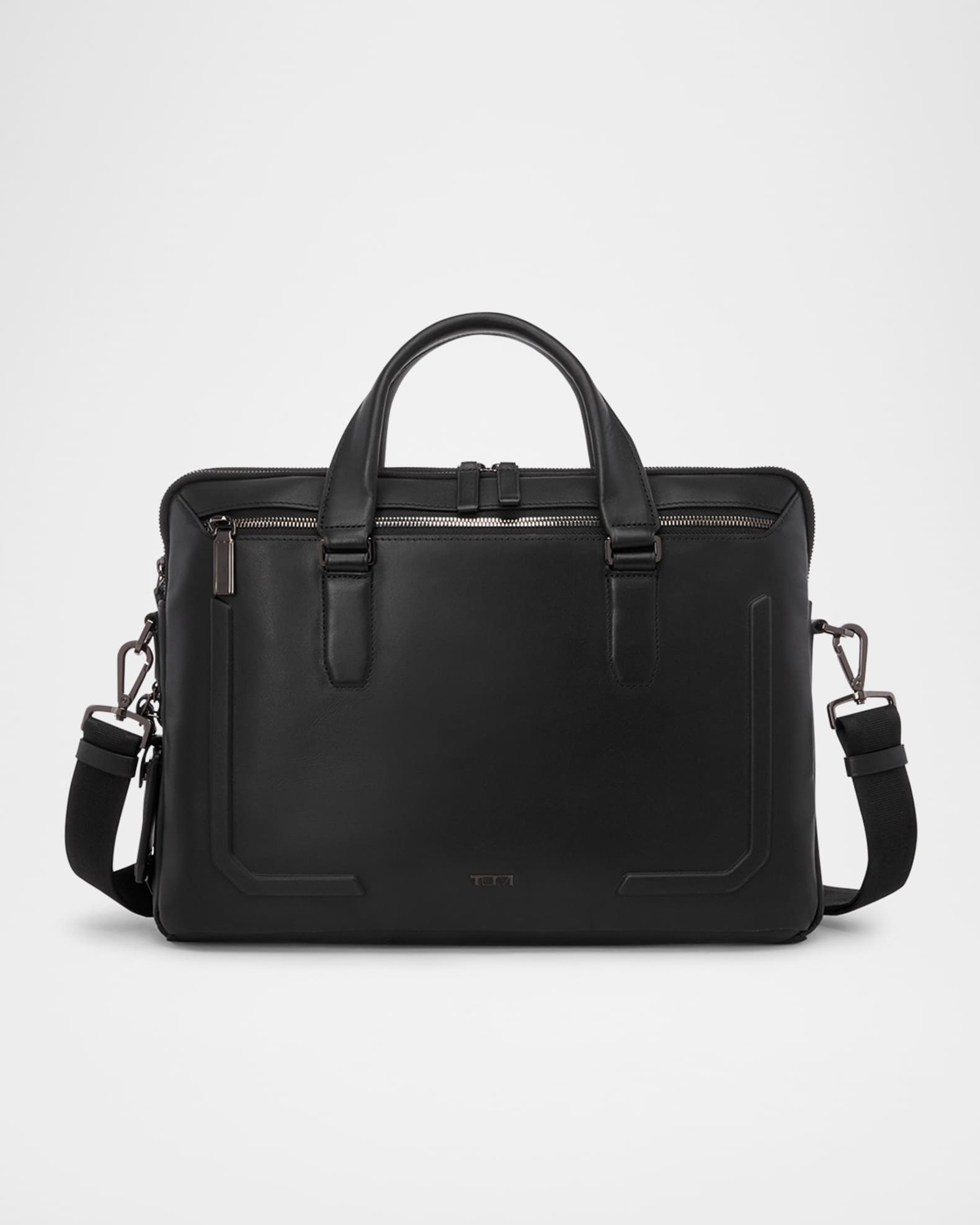 Tumi Harrison Sycamore Slim Leather Briefcase | Neiman Marcus