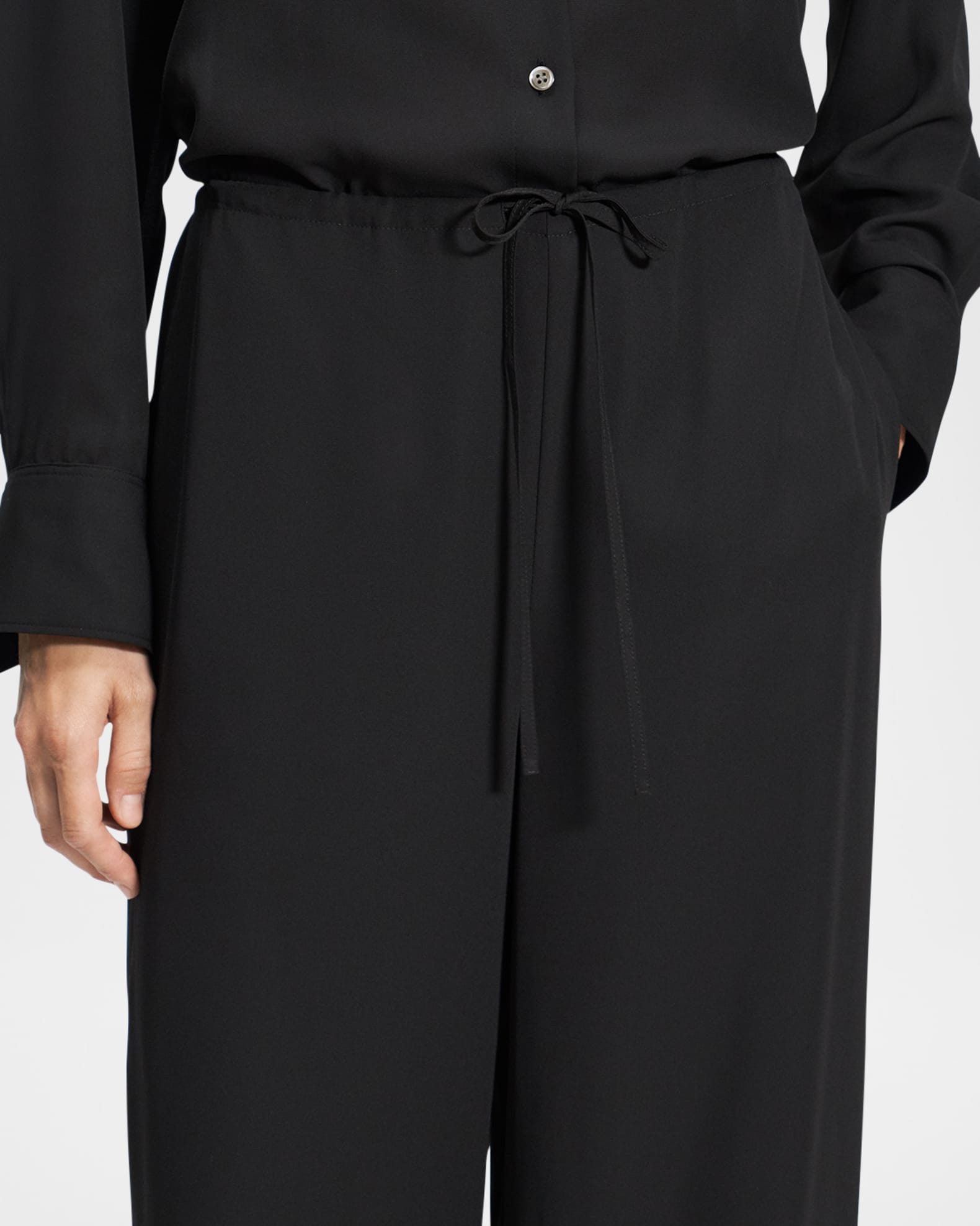 Theory Drawstring Pull-On Pants | Neiman Marcus