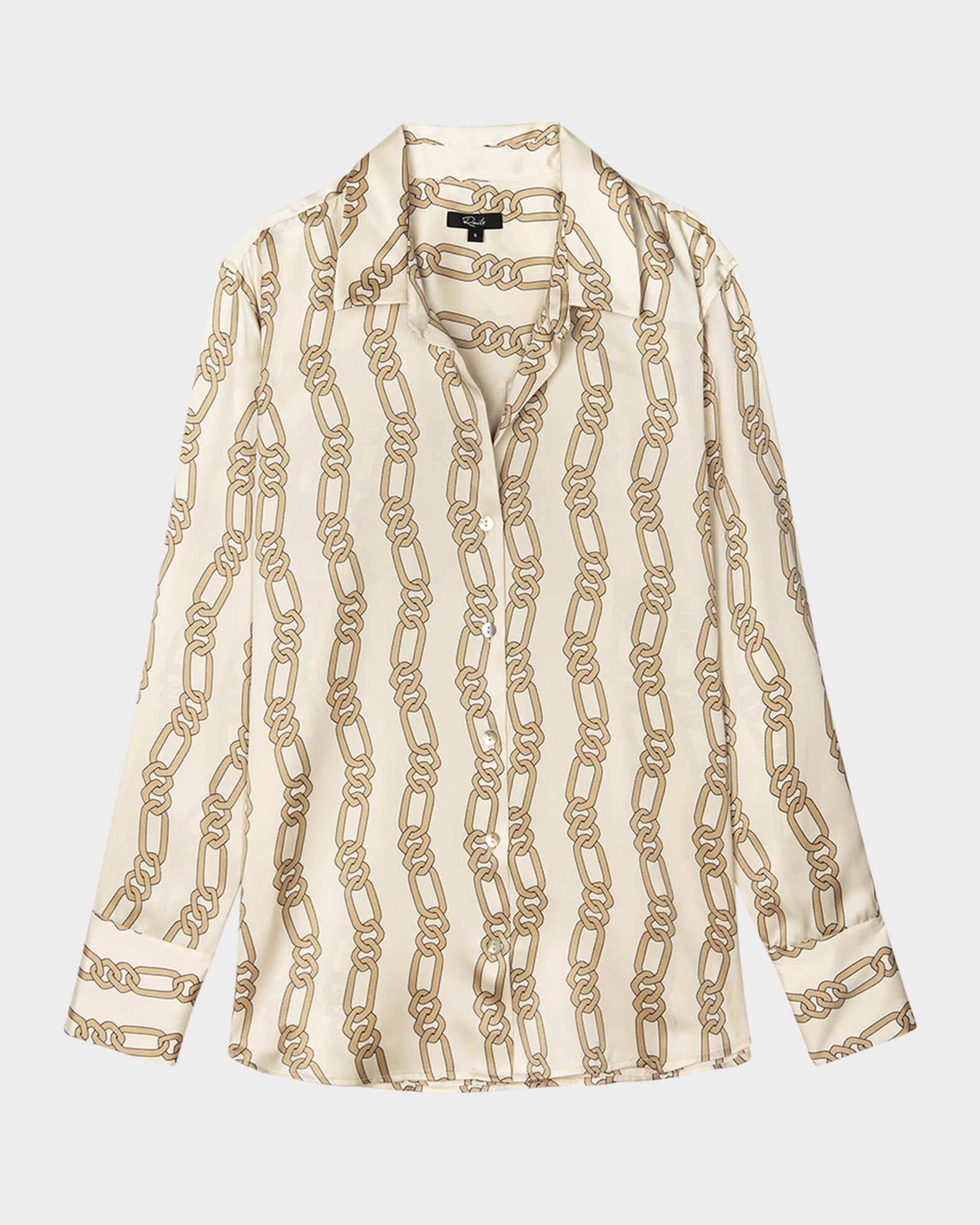 Rails Chain Link Ledger Button-Front Shirt | Neiman Marcus